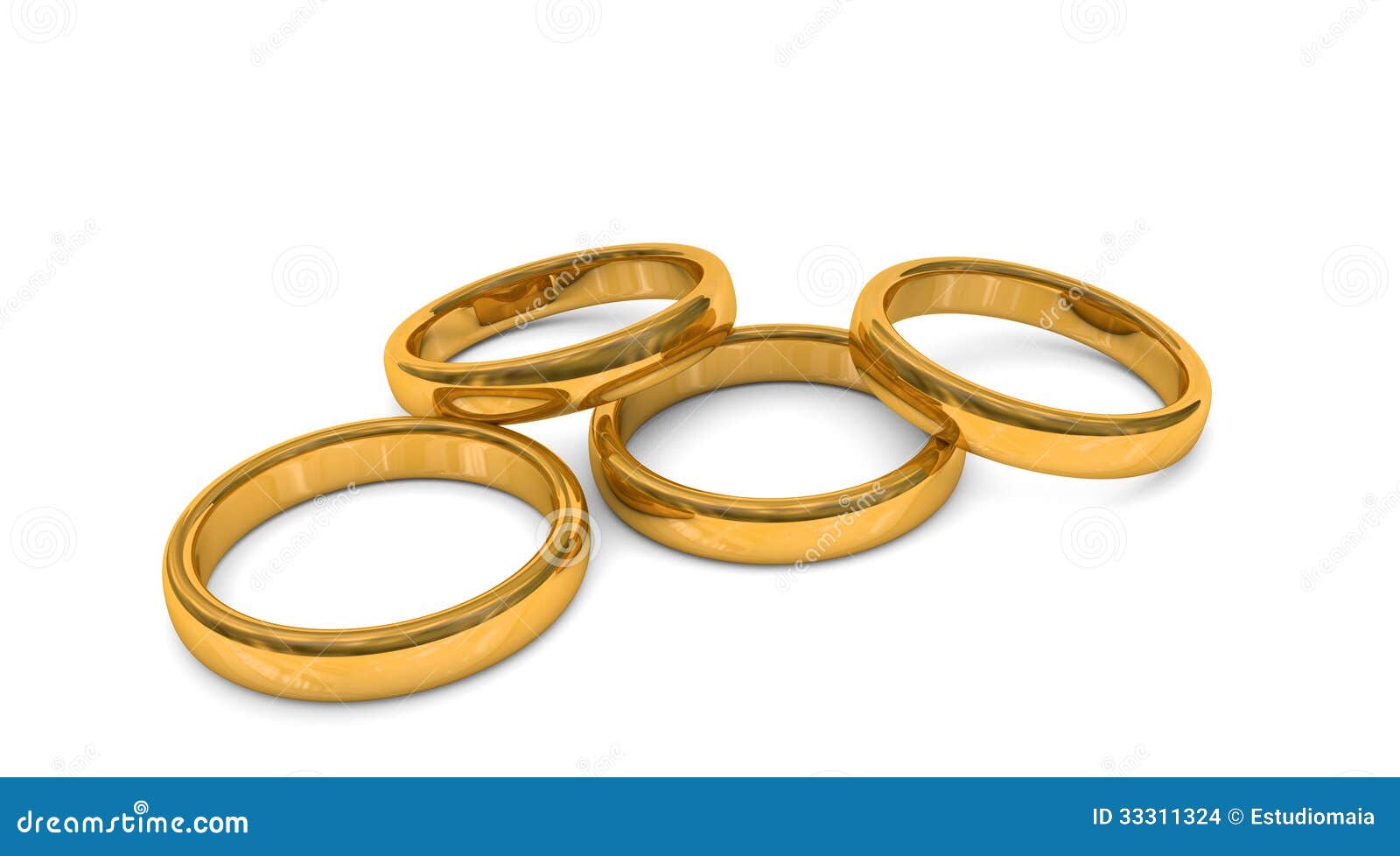 3d illustration, rings stock illustration. Illustration of tradition ...