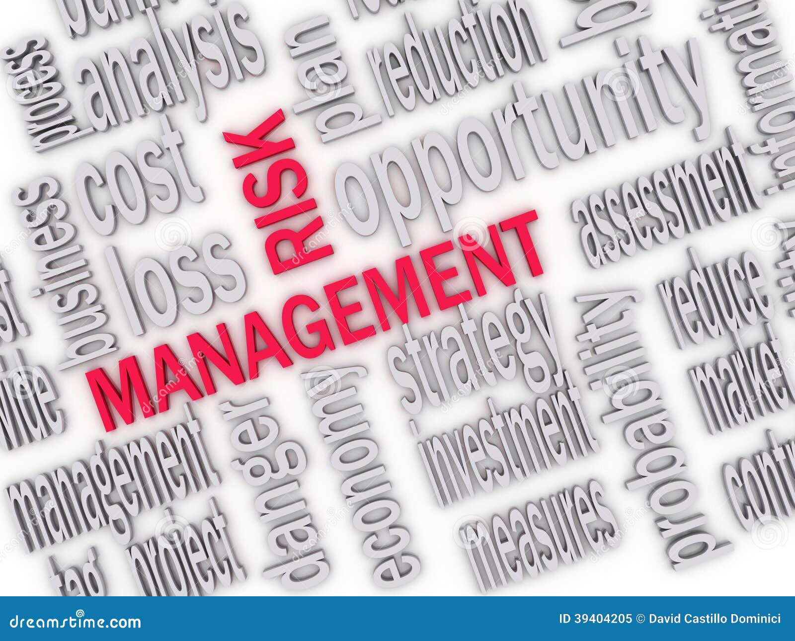 3d Illustration of Risk Management Stock Illustration - Illustration of ...