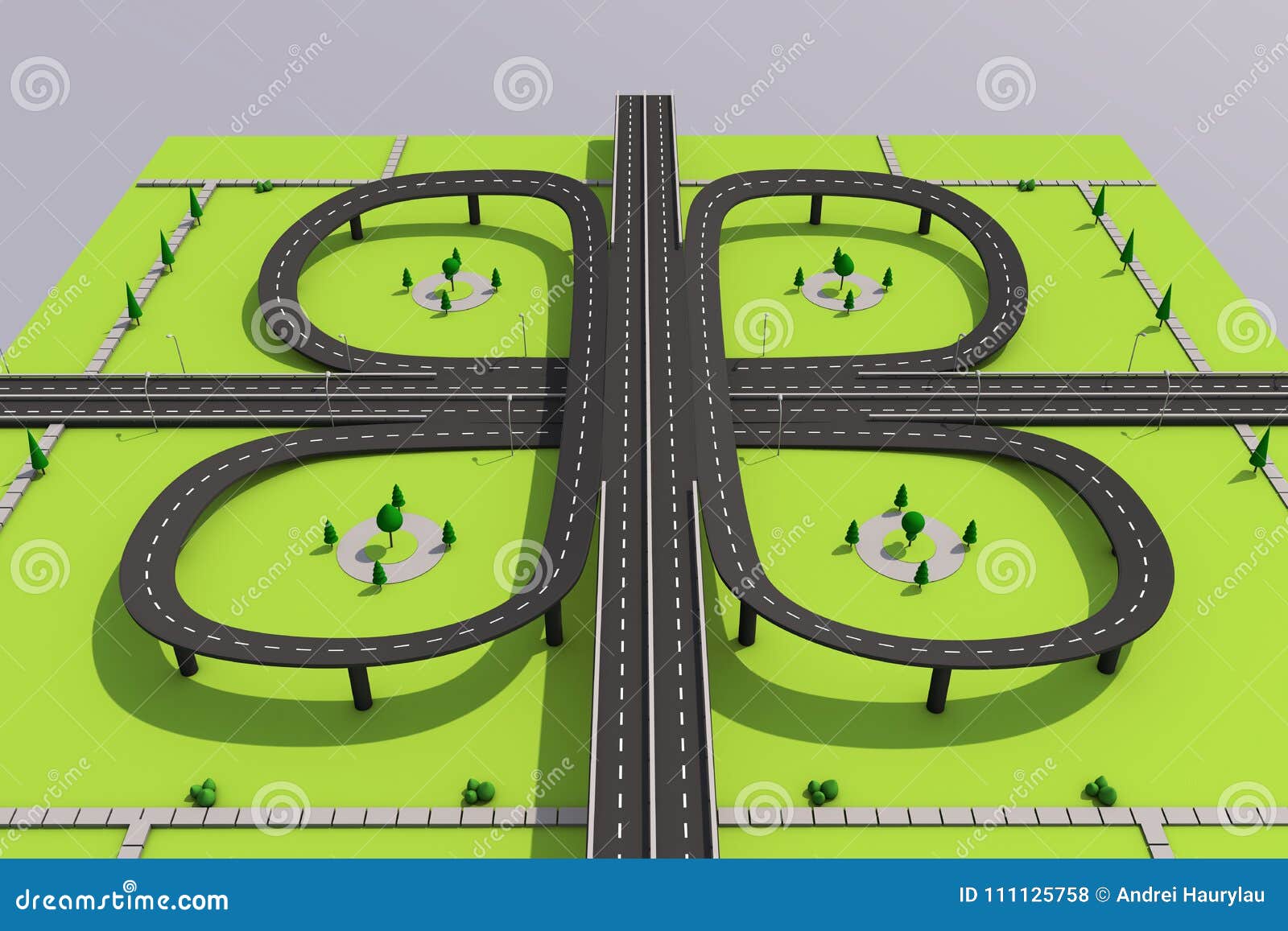 Plot Road, Highway, Street, With The Store. With Different Cars ...