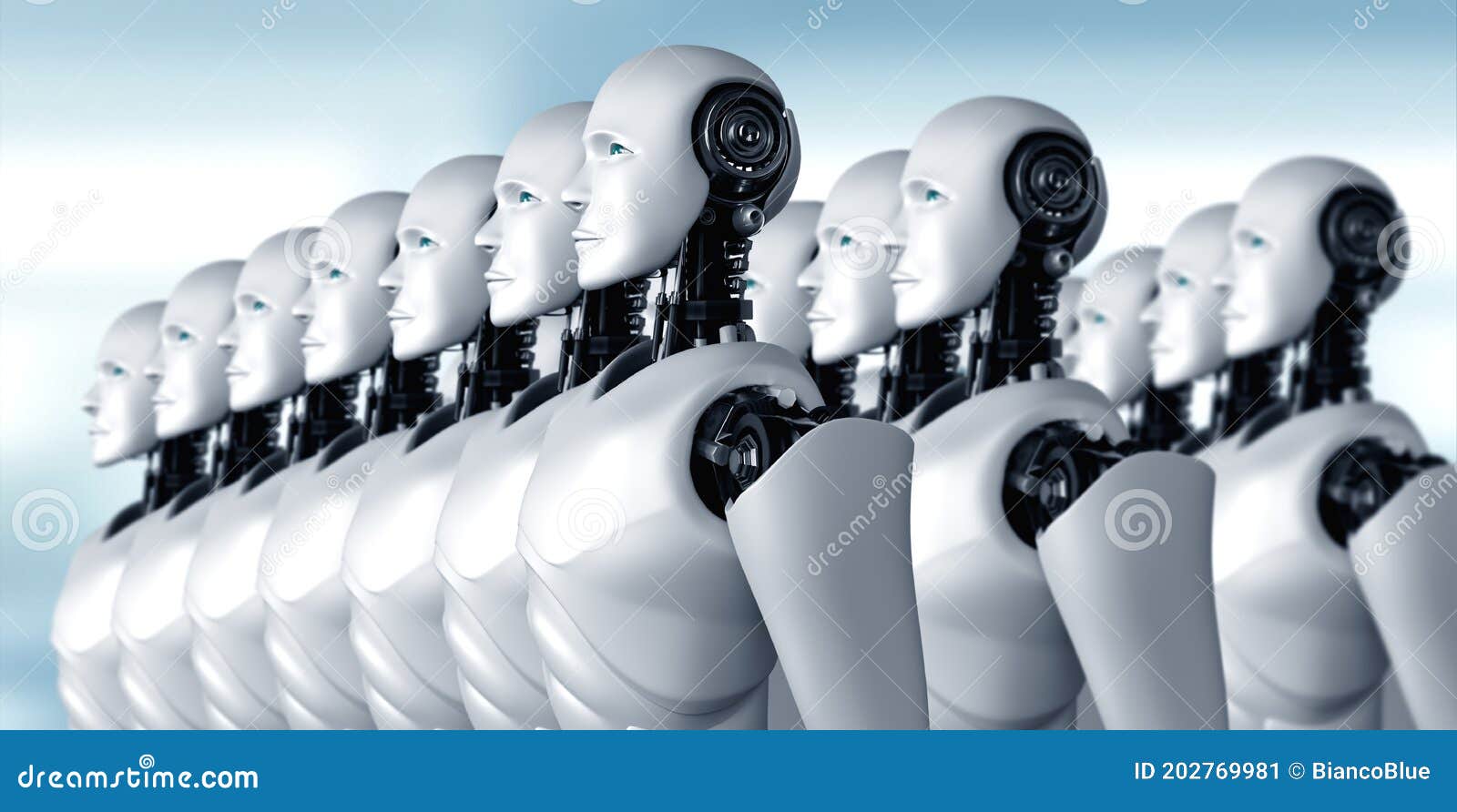 Robot Humanoid Cleaning Room With Vacuum Cleaner . Woman Sitting On The ...