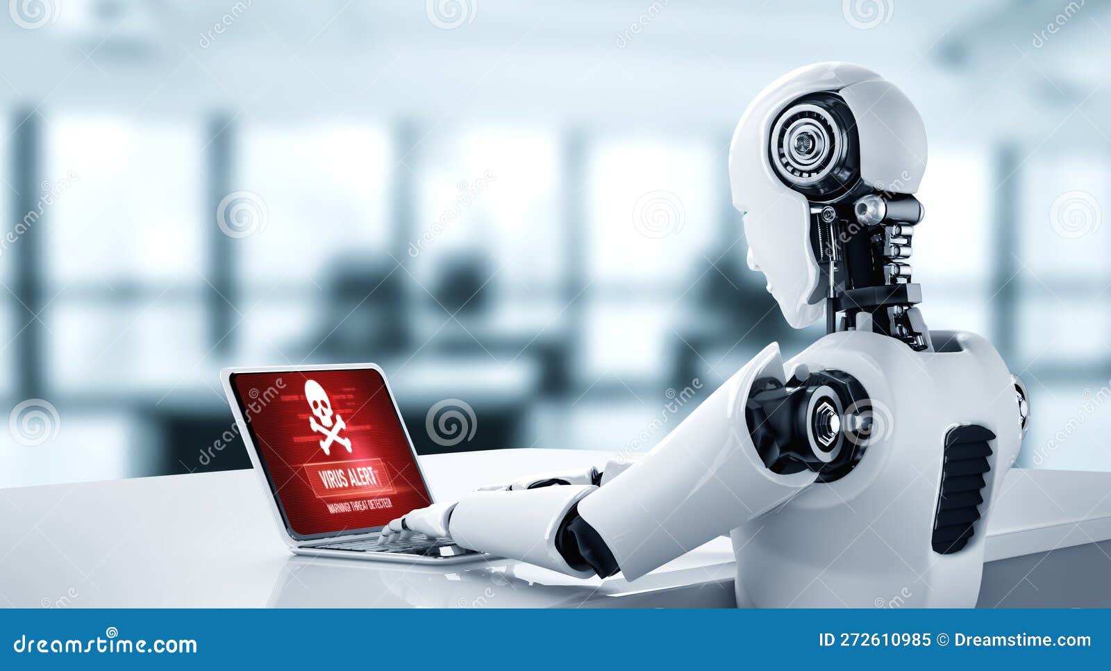 Virus Warning Alert on Computer Screen Detected Modish Cyber Threat ...