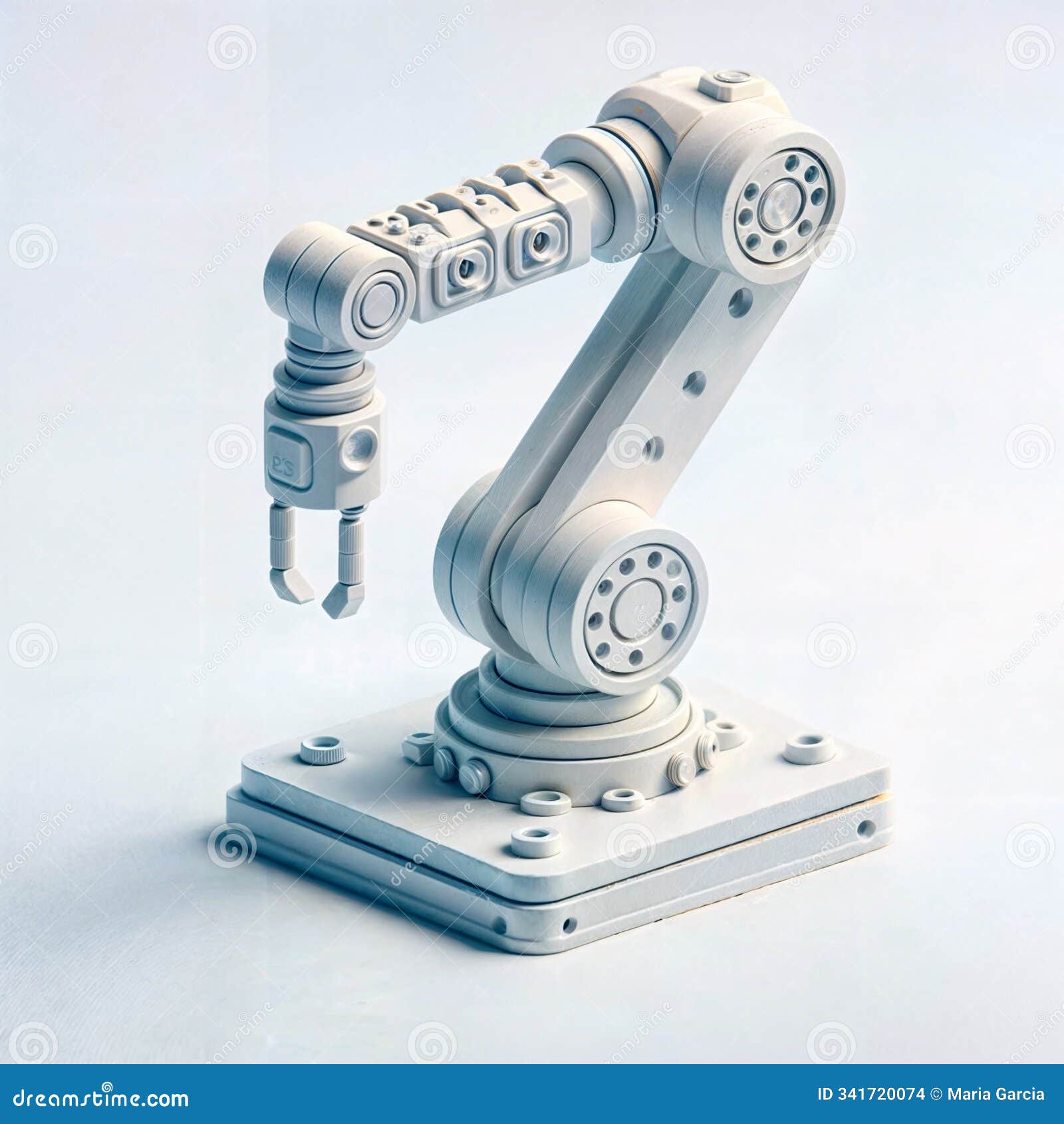 3d Illustration of Robotic Arm for Assembly Line Factory Stock ...