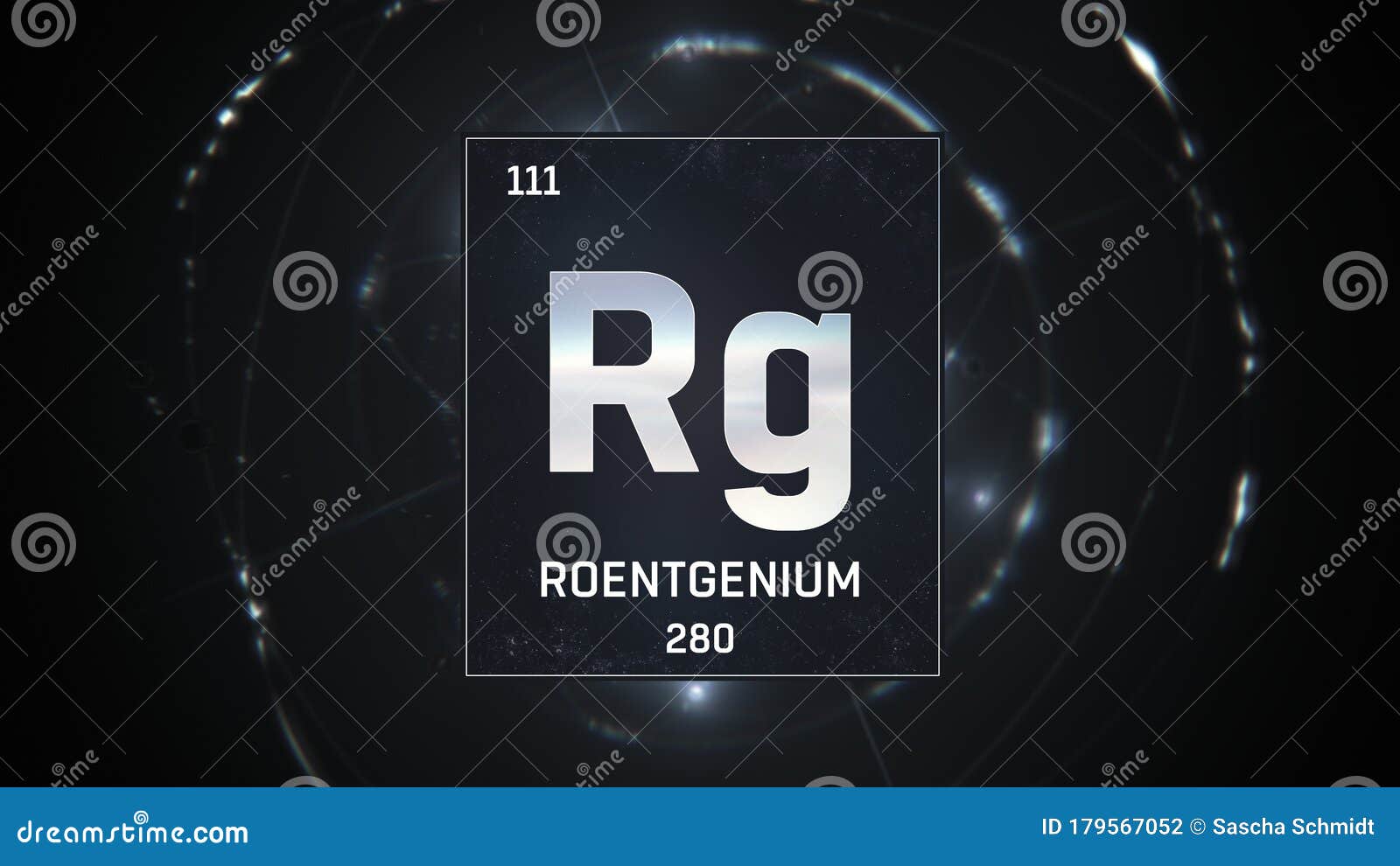 Roentgenium As Element 111 of the Periodic Table 3D Illustration on ...