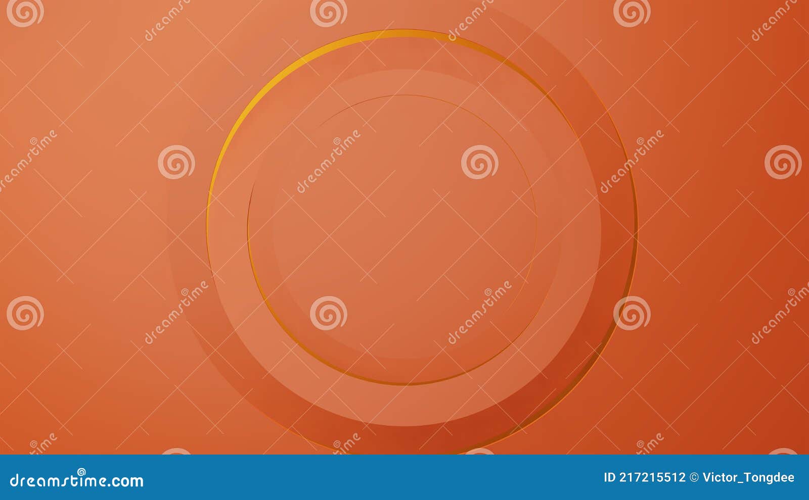 3D Illustration of a Round Frame Stock Illustration - Illustration of ...