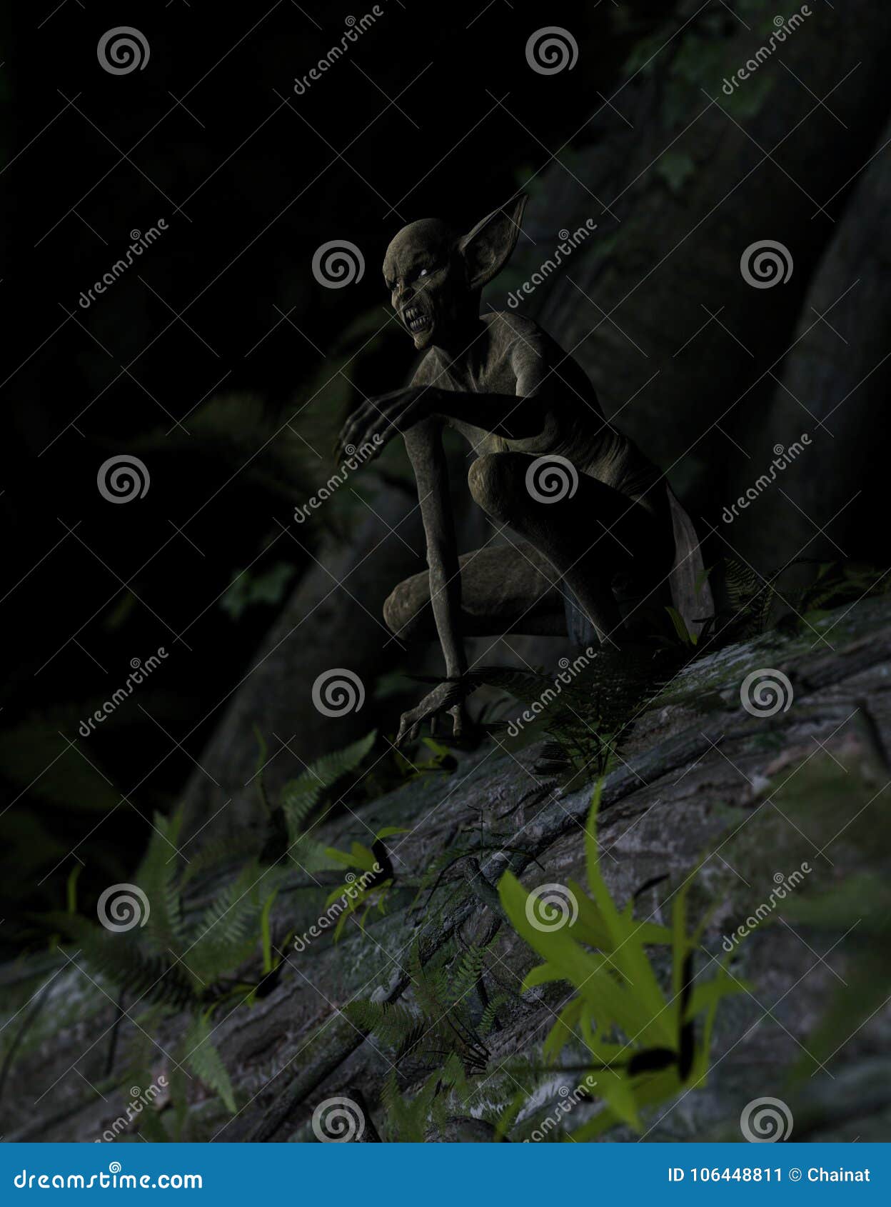 Forest of the Demon stock illustration. Illustration of forest - 106448811