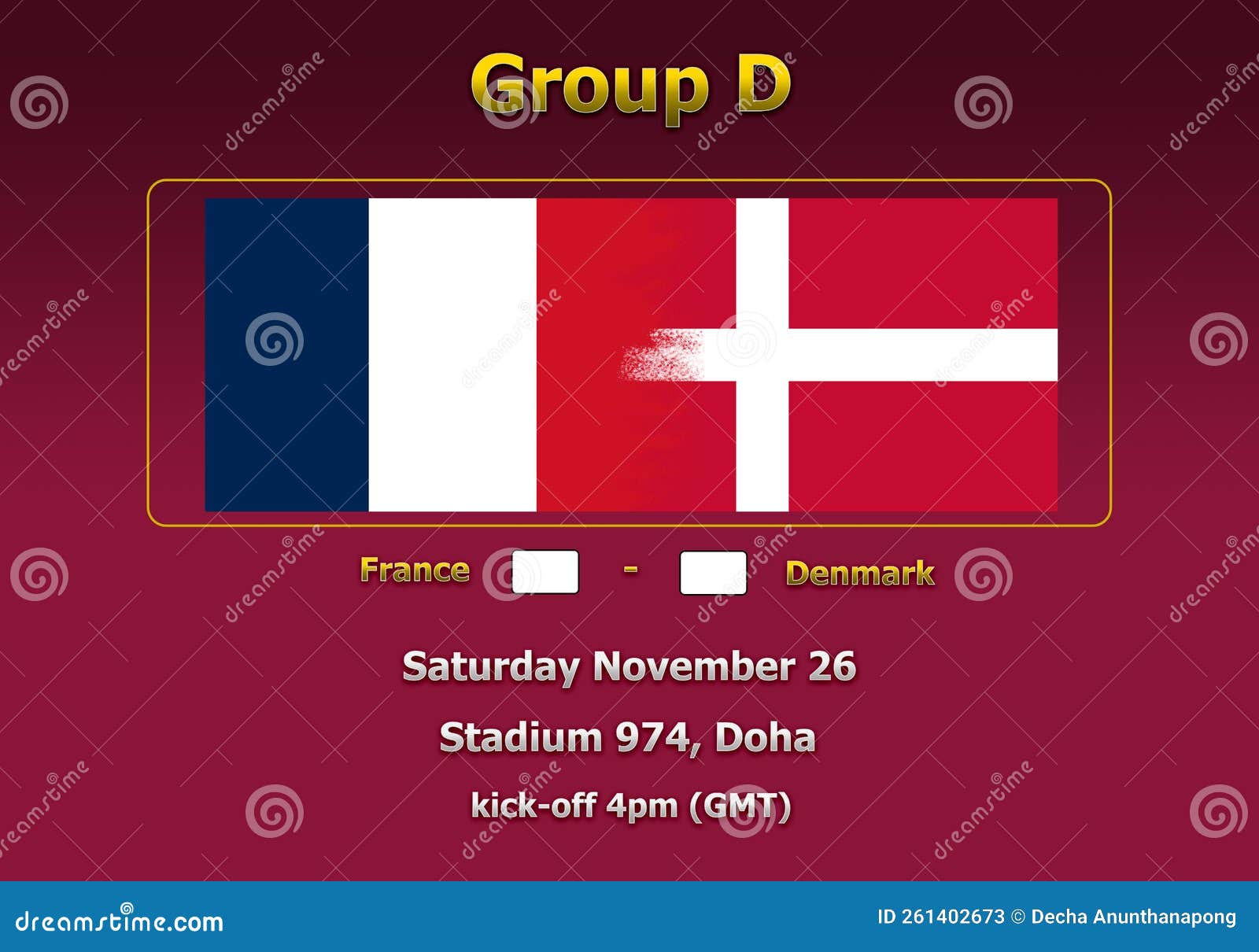 3d Illustration Schedule of World Cup Qatar 2022 Editorial Stock Photo ...