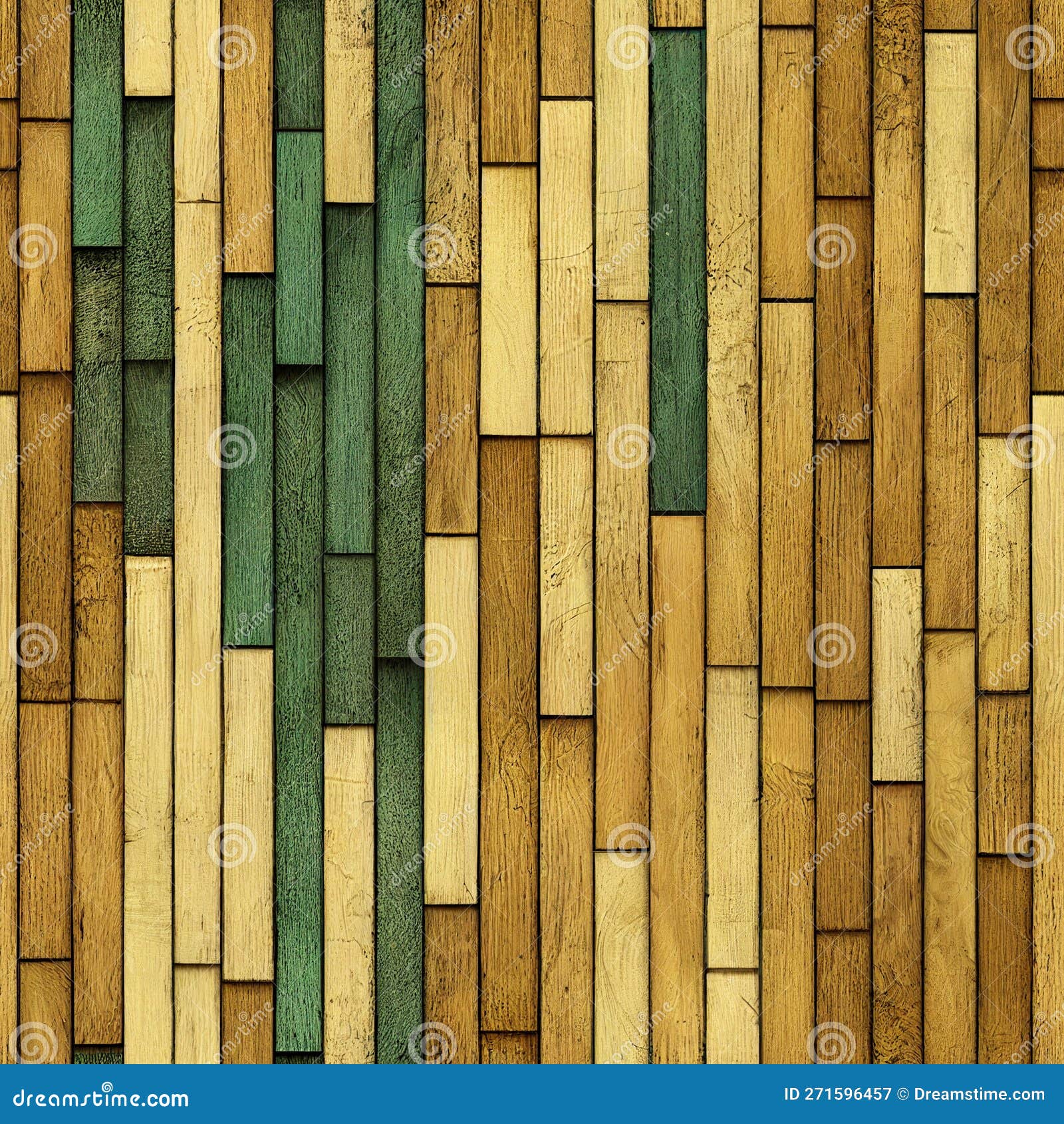 3d Illustration Seamless Pattern of Bamboo Wood Stock Illustration ...