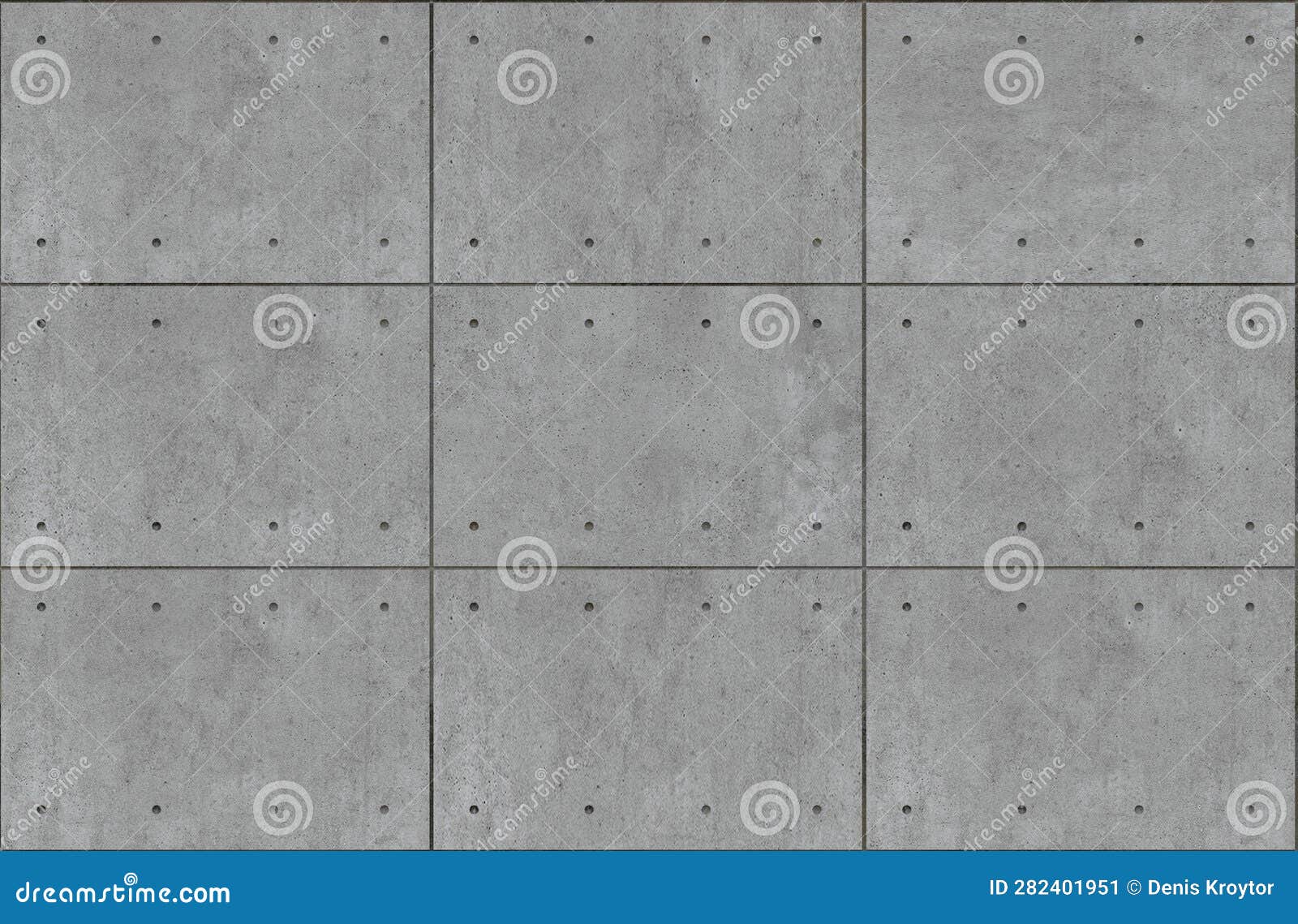 Seamless Texture of a Monolithic Concrete Wall Stock Illustration ...