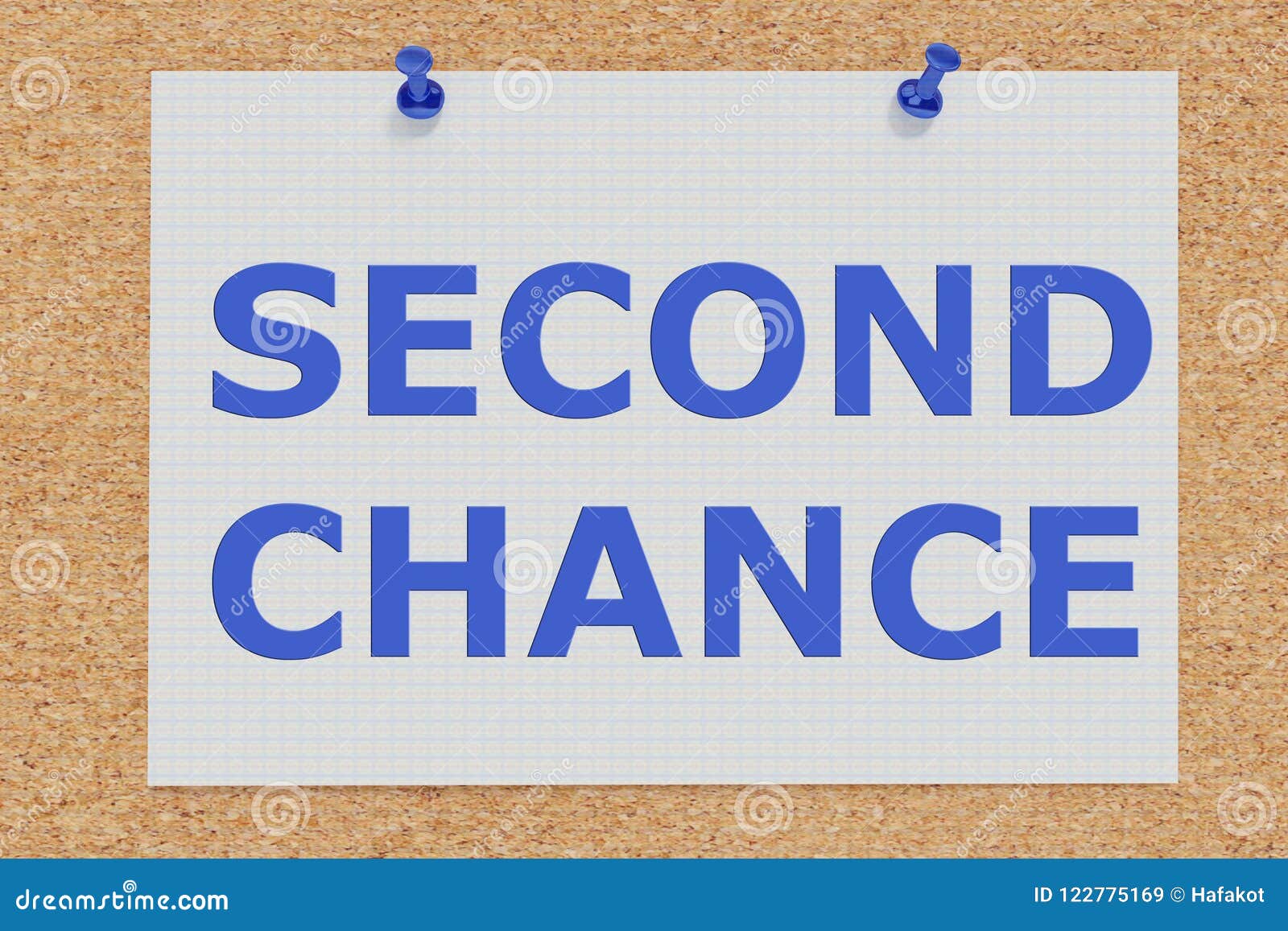 SECOND CHANCE concept stock illustration. Illustration of post - 122775169