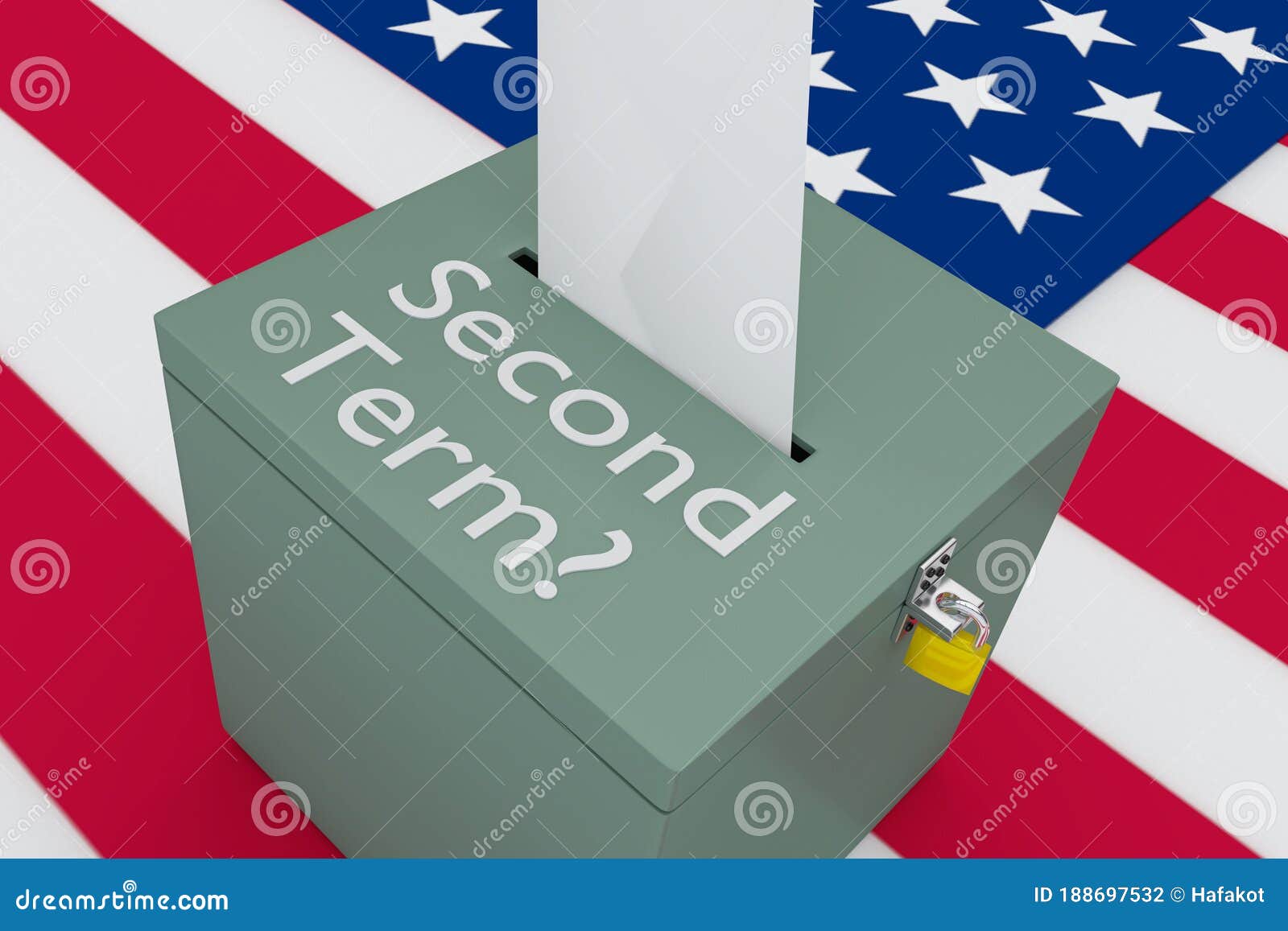 Second Term? concept stock illustration. Illustration of president ...