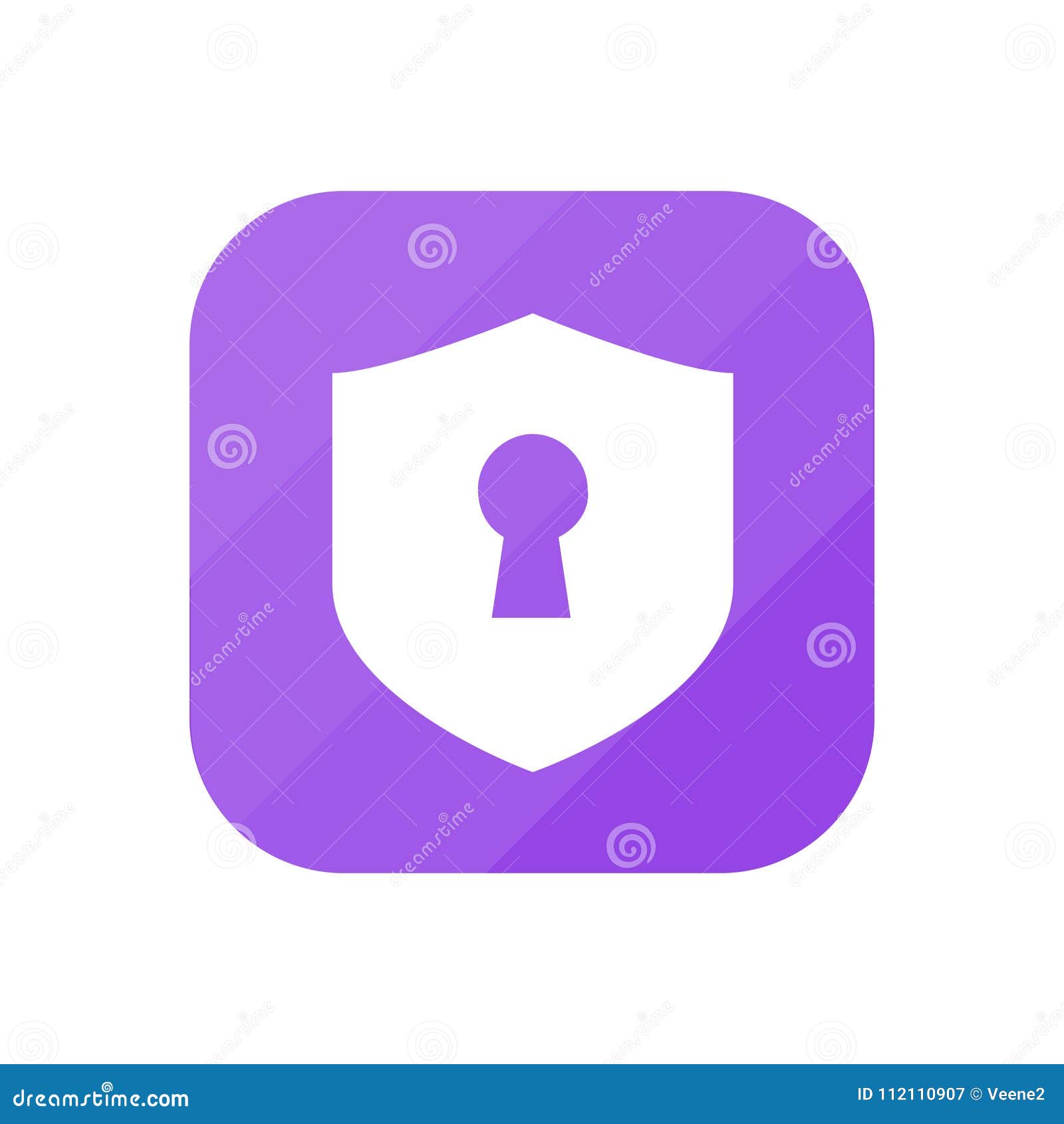 Secure Login Icon stock illustration. Illustration of vector - 112110907