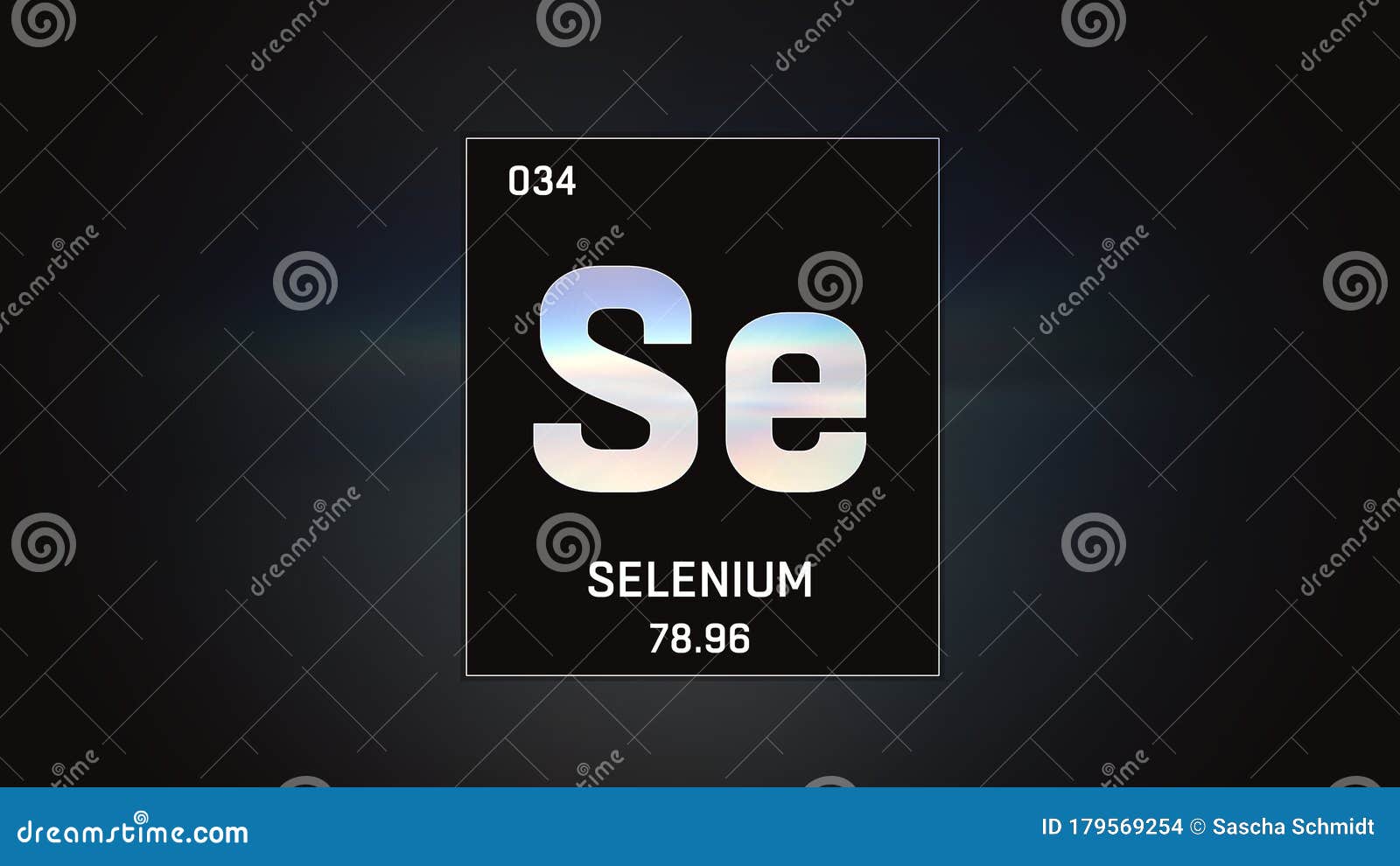 3D-Illustration, Selenium Symbol - Se. Element Of The Periodic Table On ...