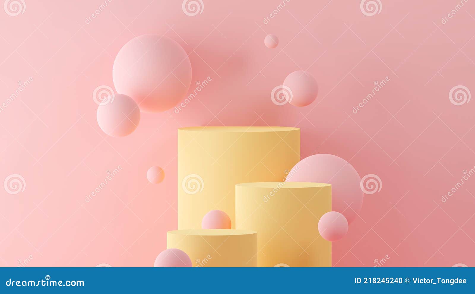 3D Illustration of Shiny Objects Floating in Zero Gravity Simulation ...