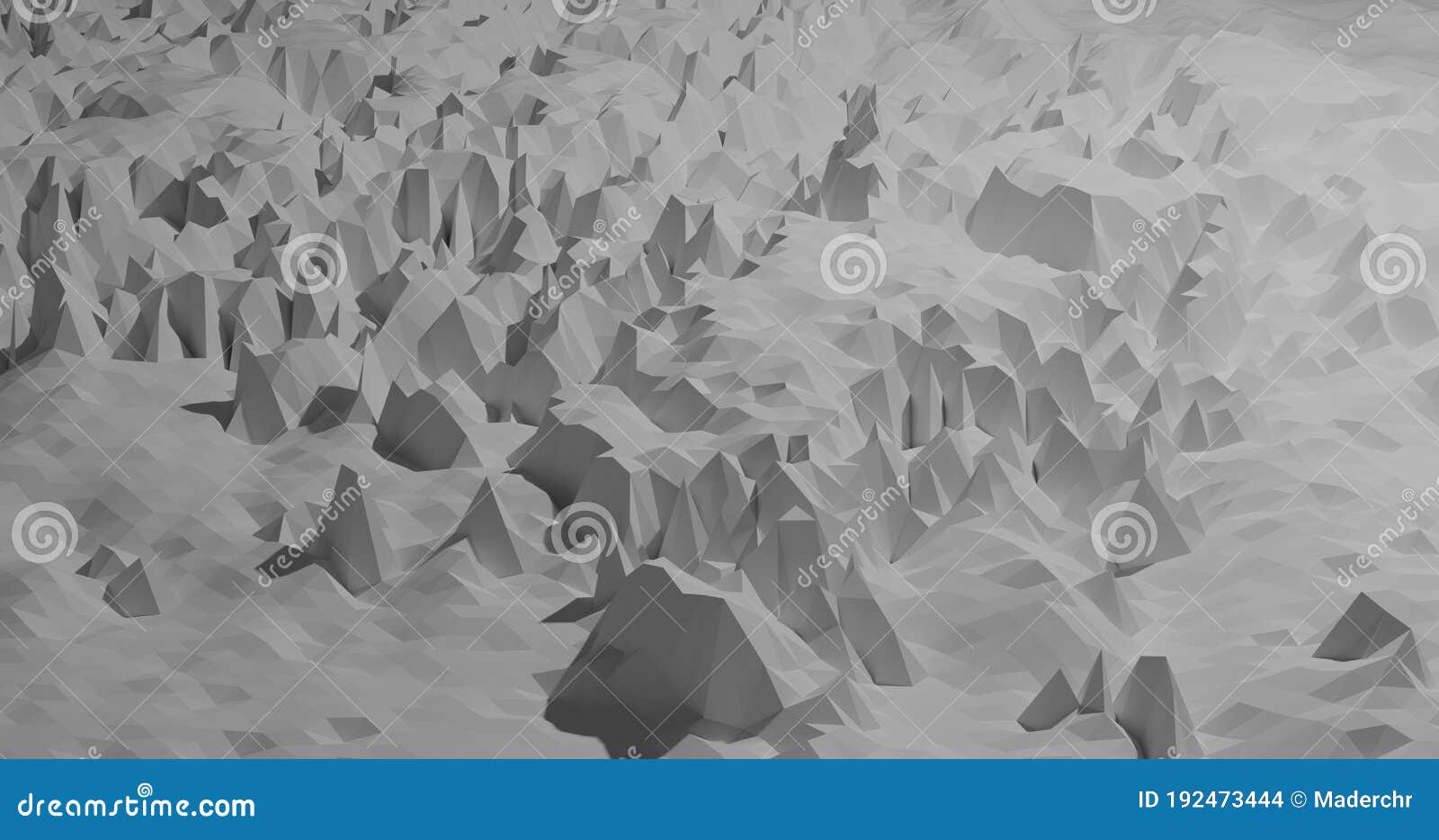 3d Illustration of a Simple Lowpoly Background in White with Shadow ...