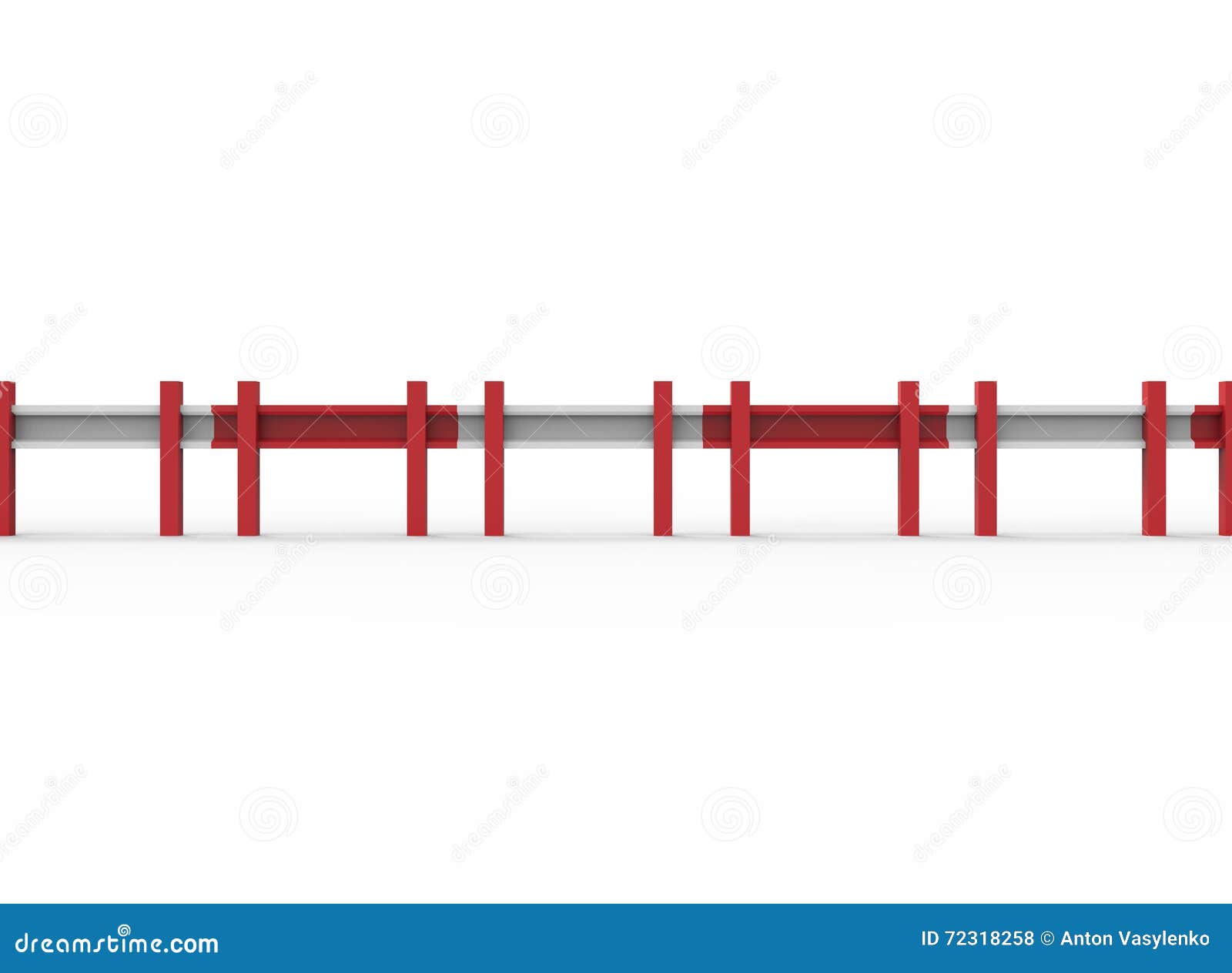 3d Illustration of Simple Road Bump. Stock Illustration - Illustration ...
