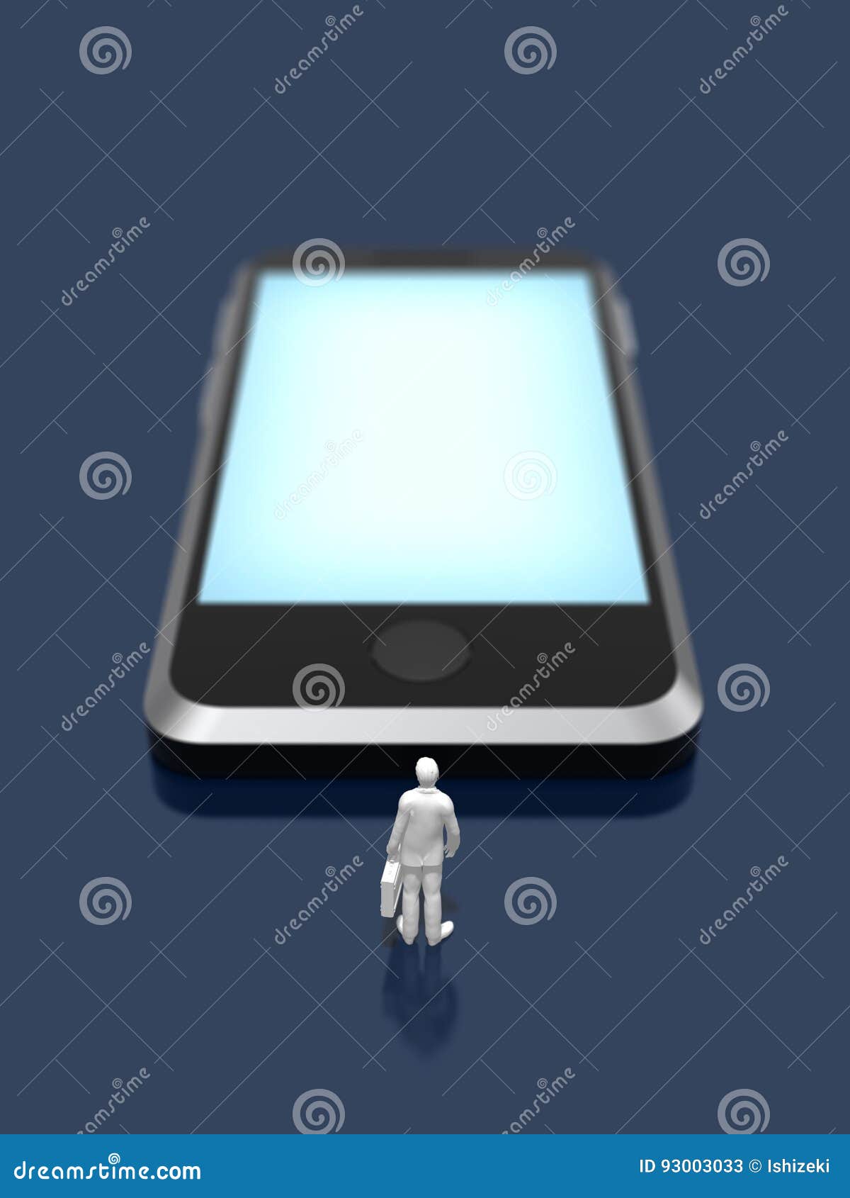 3D Illustration of Smart Phone. Stock Illustration - Illustration of ...