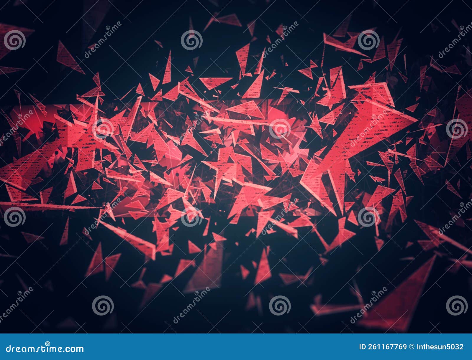 3d Illustration of Smoke and Debris Flying from the Impact of an ...
