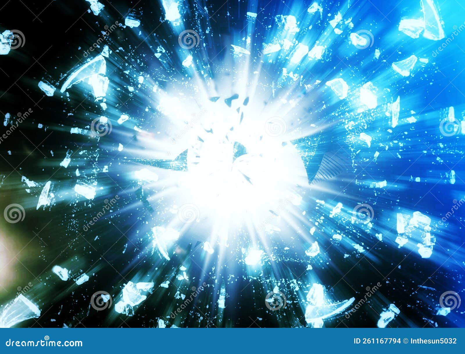 3d Illustration of Smoke and Debris Flying from the Impact of an ...