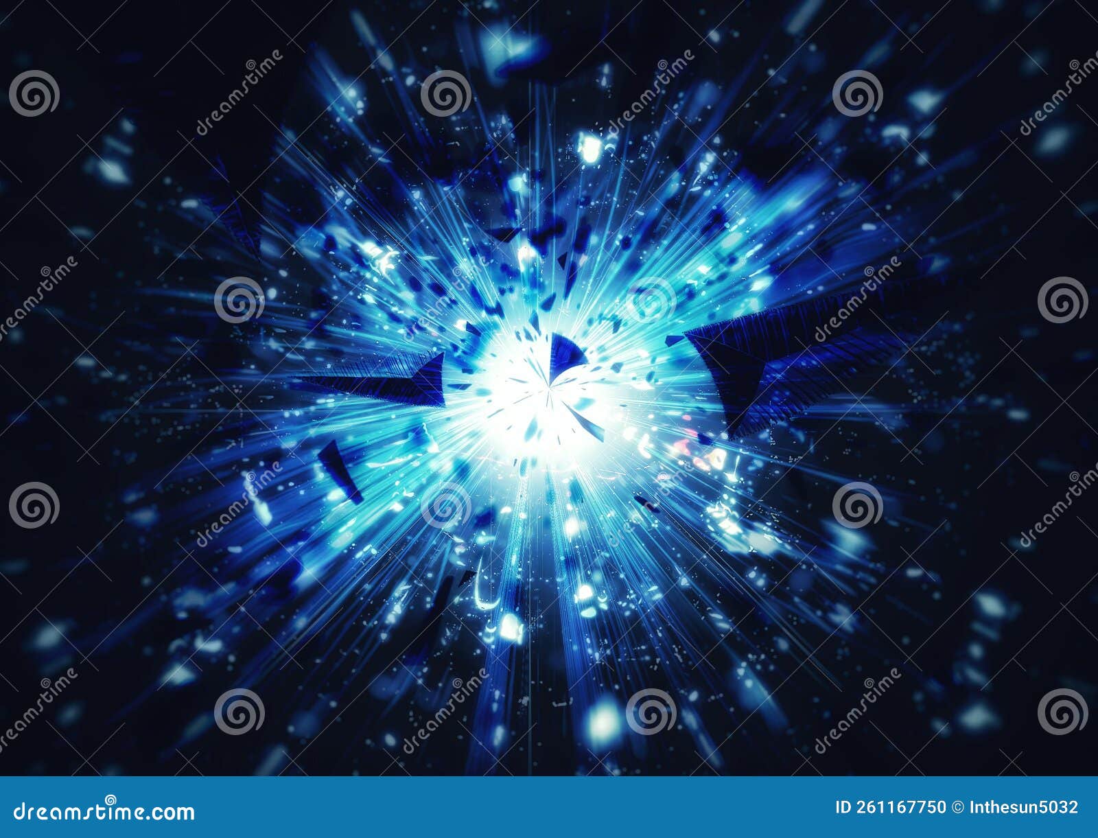 3d Illustration of Smoke and Debris Flying from the Impact of an ...