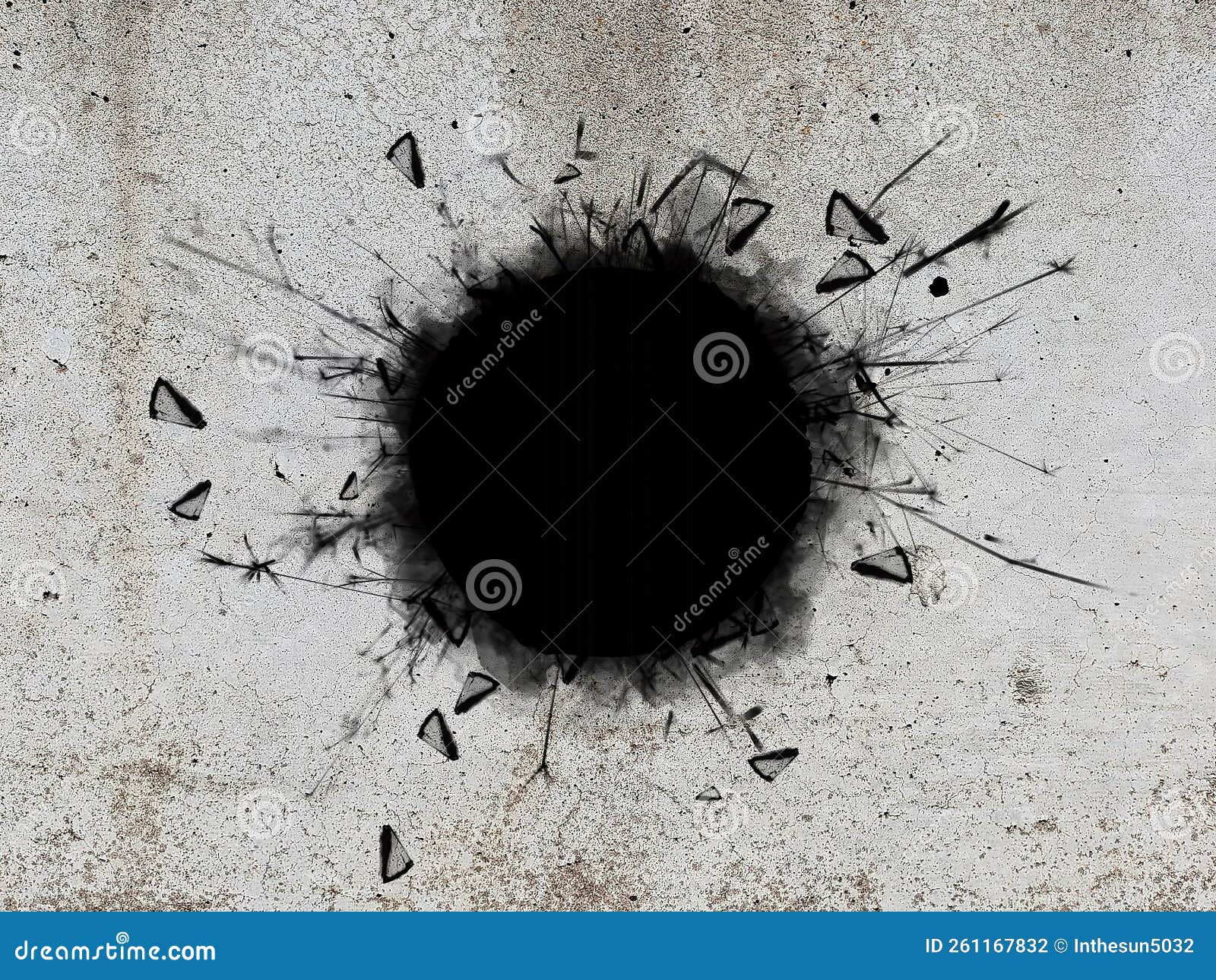 3d Illustration of Smoke and Debris Flying from the Impact of an ...