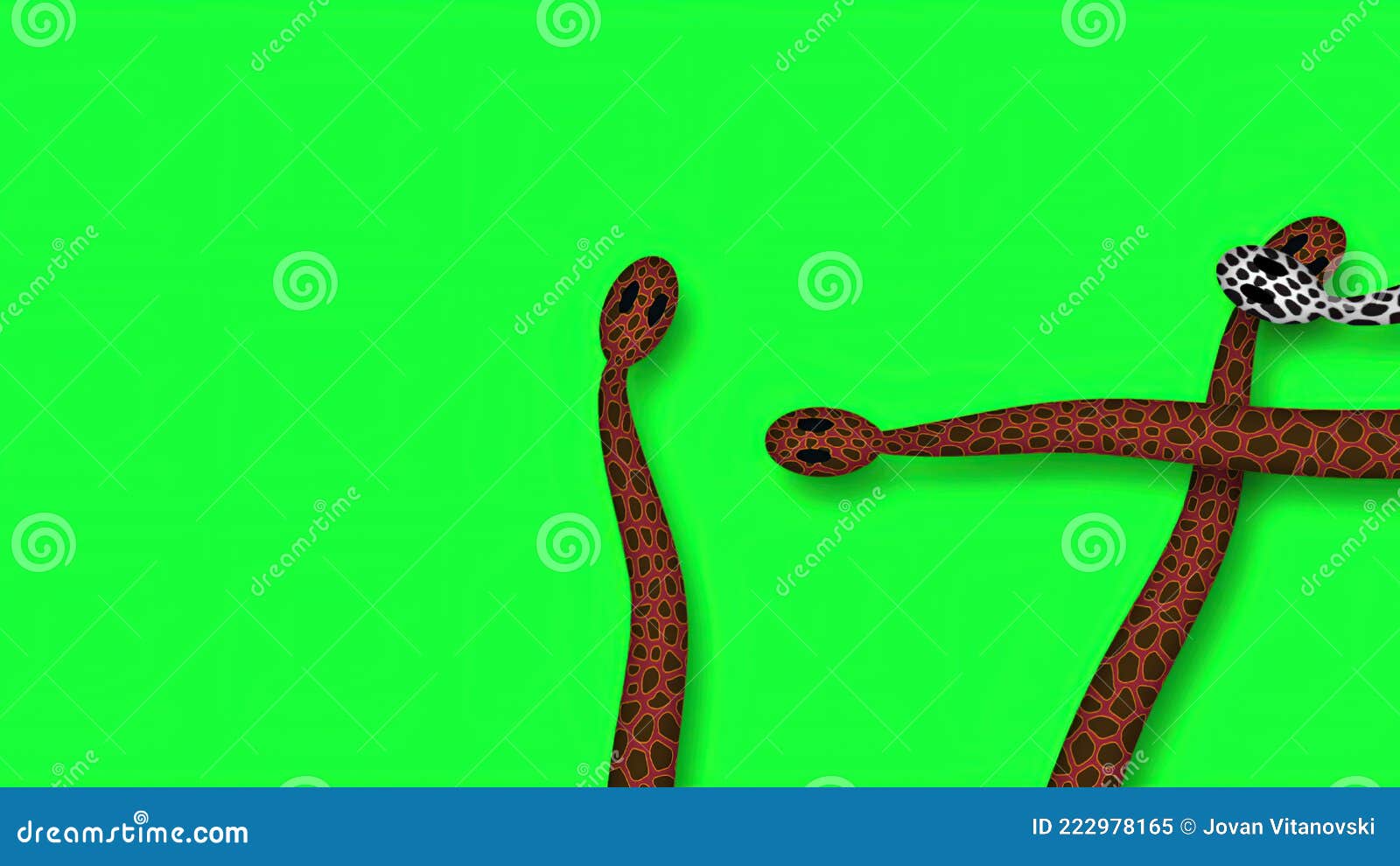 Illustration Of Snakes On A White Background. Royalty-Free Stock Image ...