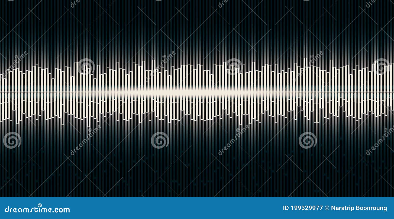3d Illustration Sound Wave Abstract Music Pulse Background Sound Wave ...