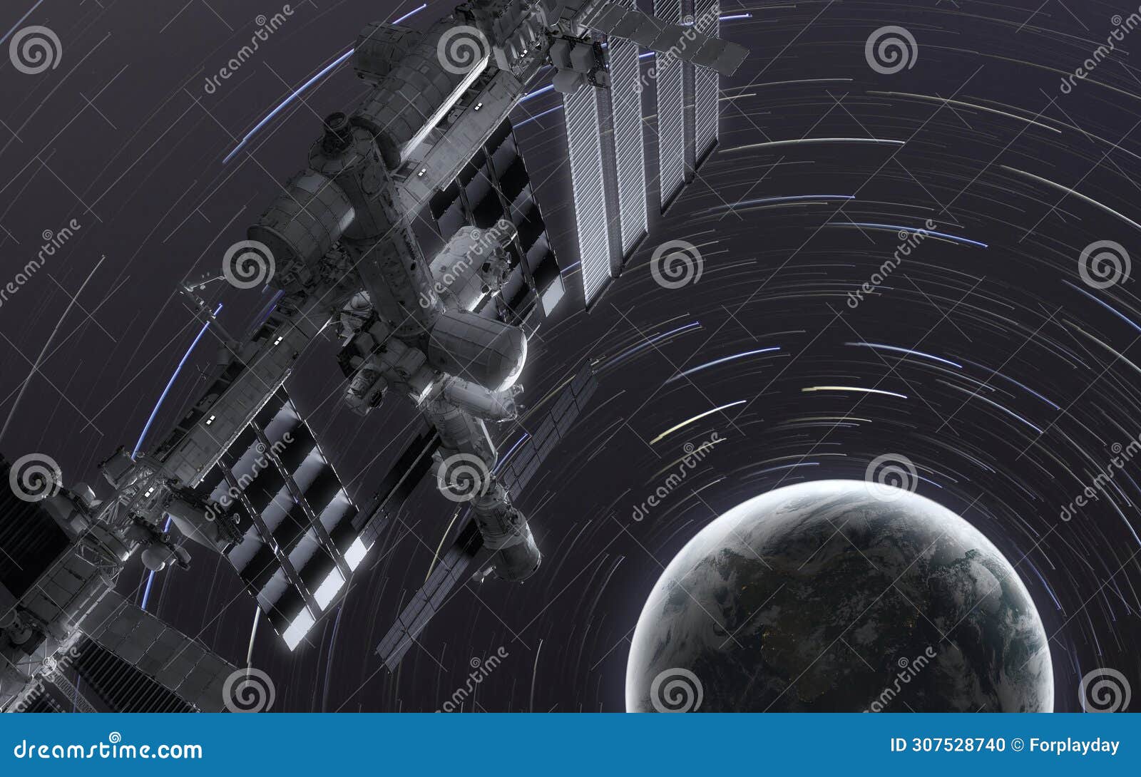 Earth From Orbit, HDRI, 3d Rendering Stock Image | CartoonDealer.com ...