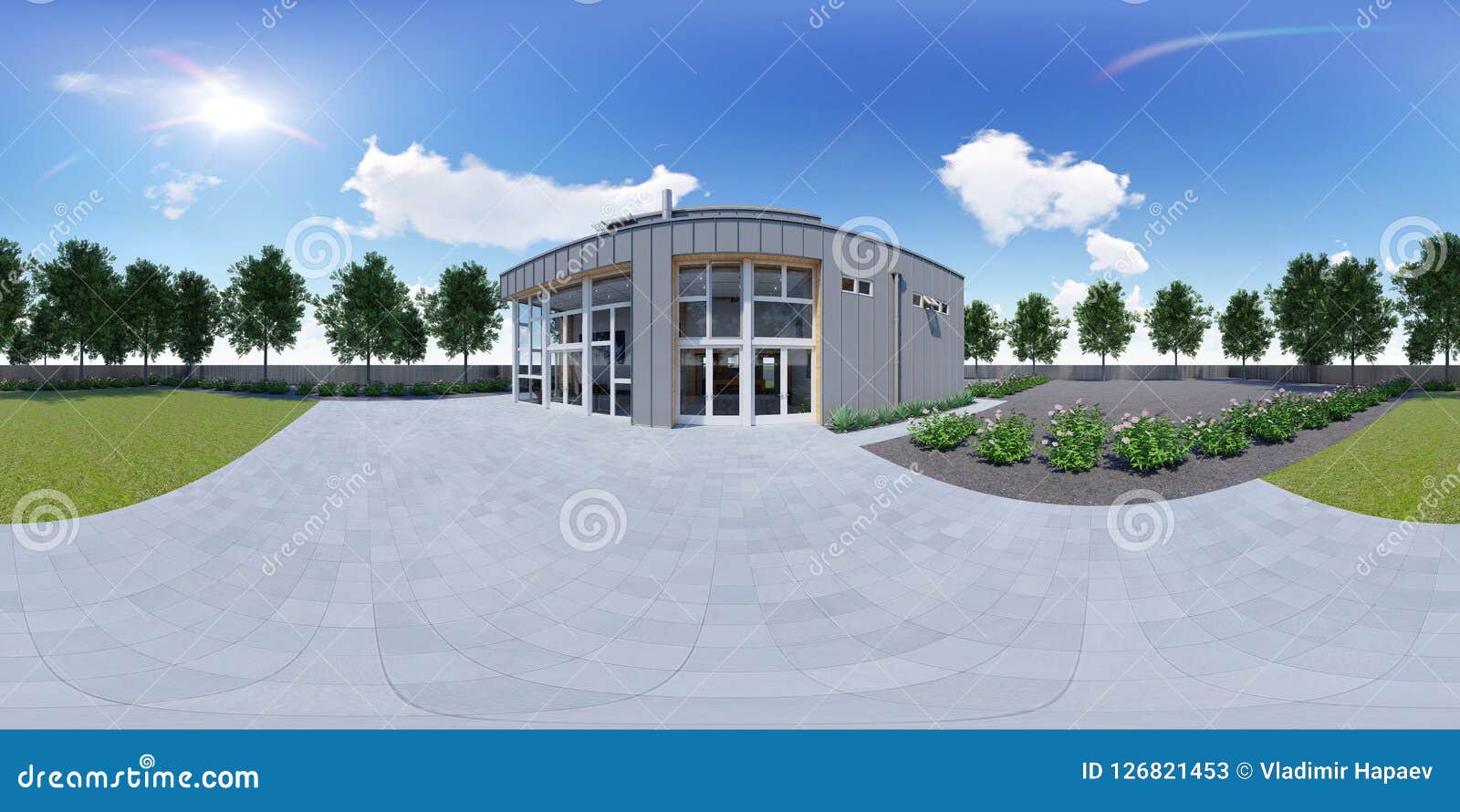 3d Illustration Spherical 360 Degrees, Seamless Panorama of the ...