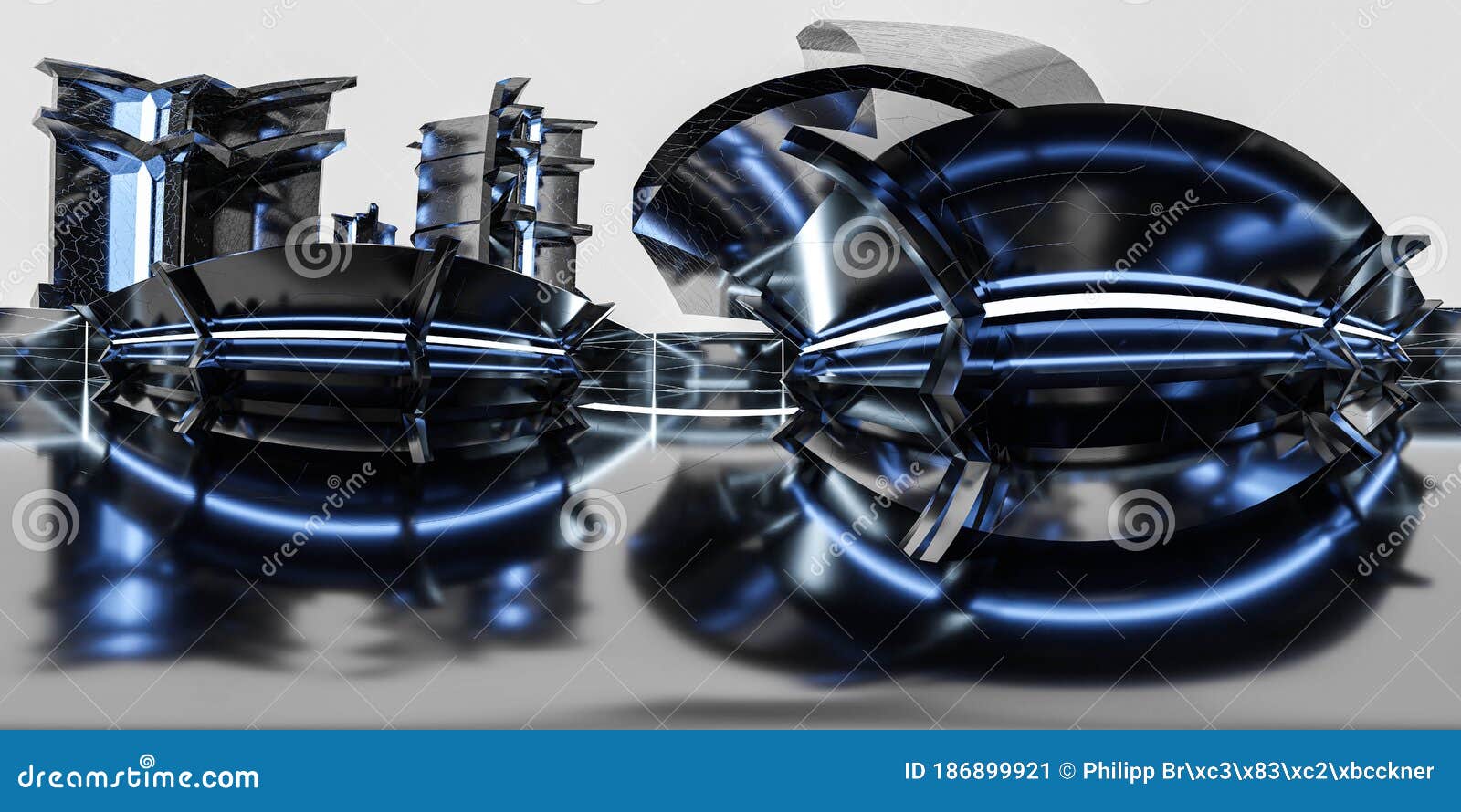 Spherical Spaceship With Gravitation Wheel Stock Photography ...