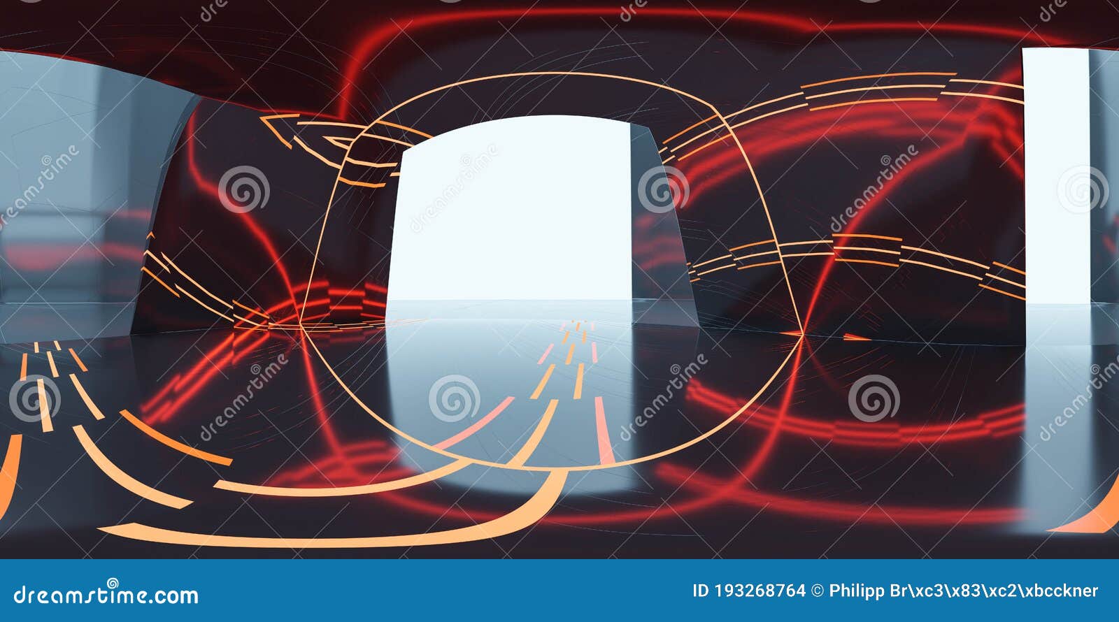 3d Illustration Spherical Full 360 Vr Degrees Hdr Style Panorama ...