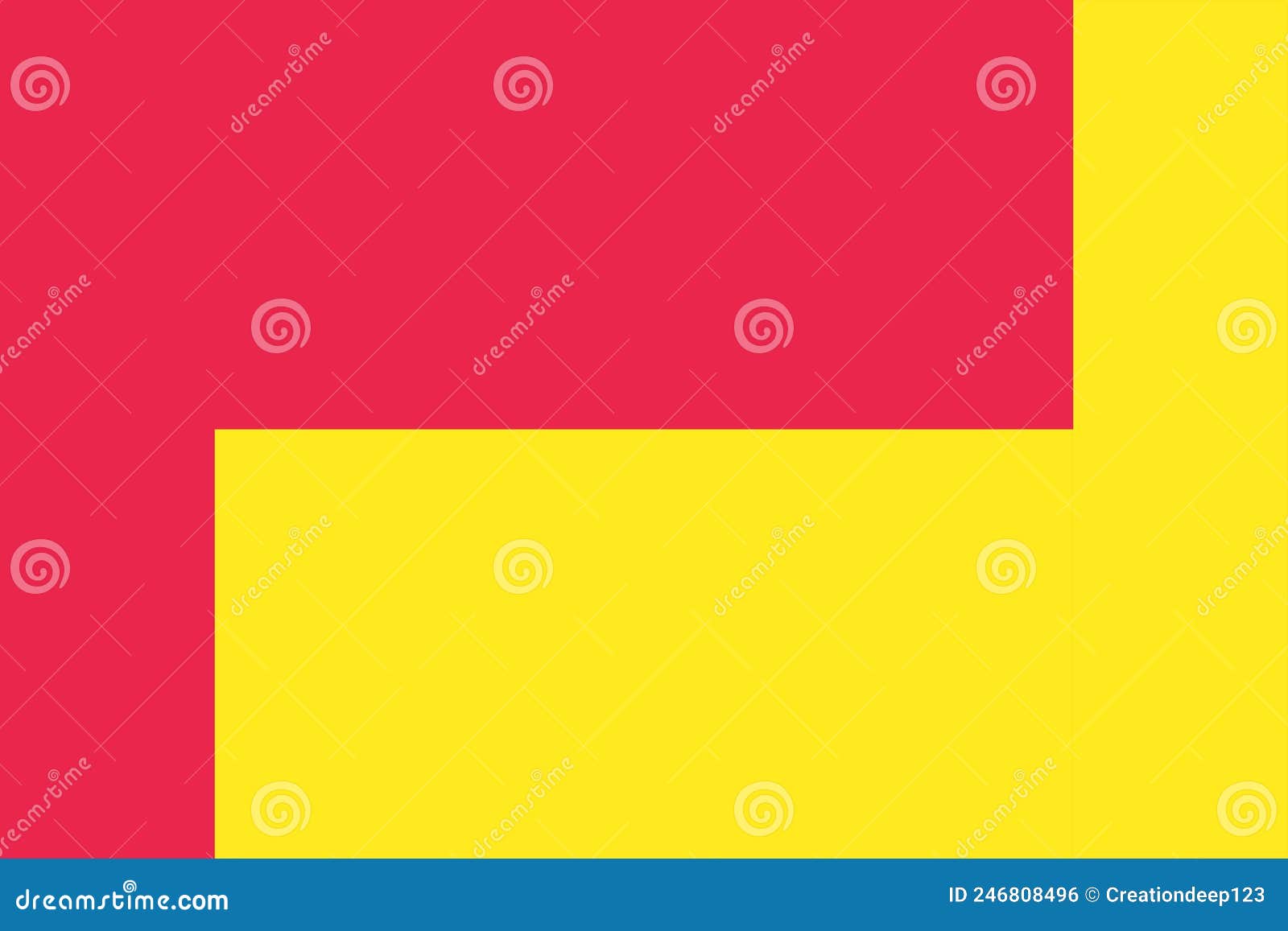 2D Illustration of a Split-screen Red and Yellow Wallpaper Background ...