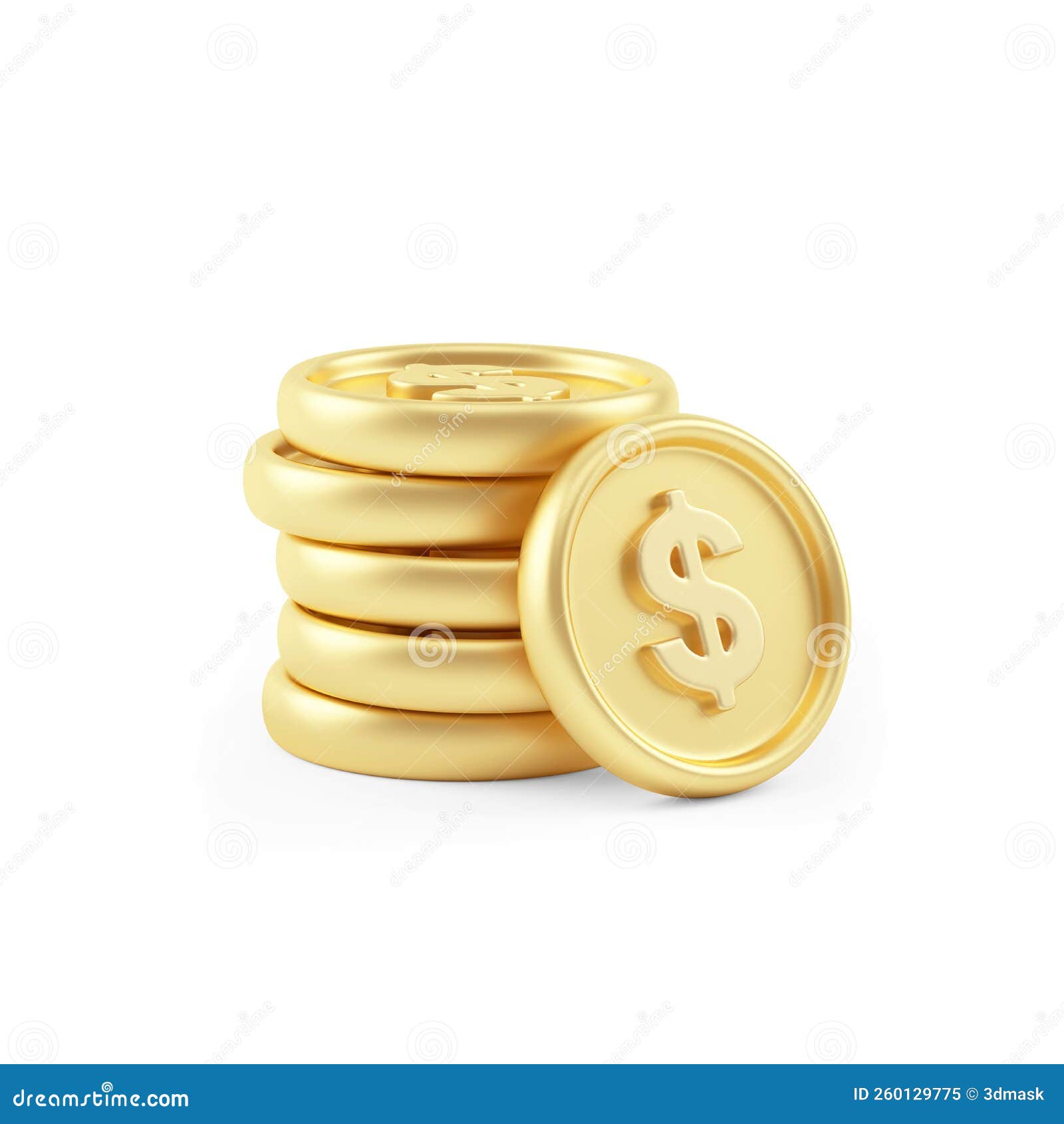 Stack Of 100 US Dollar Notes Isolated On White Background, Stack Of ...