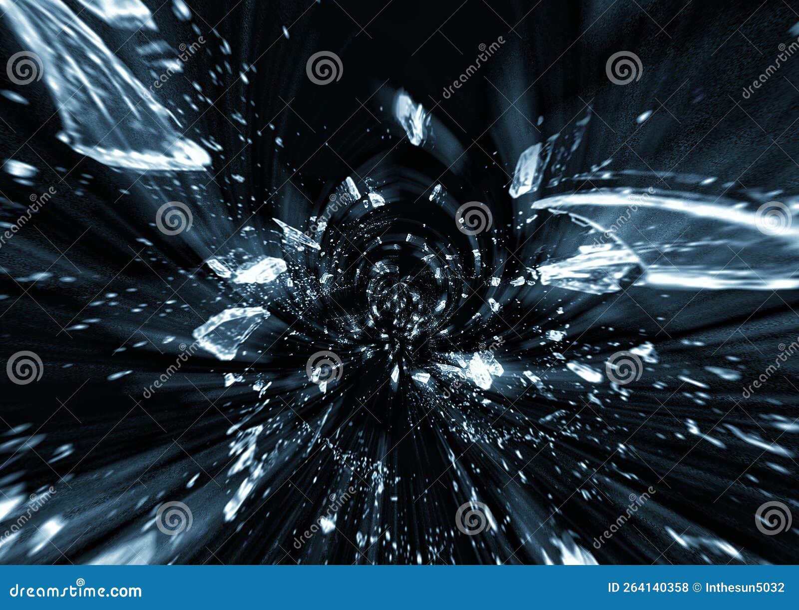3d Illustration of Star Debris Exploding in Outer Space Stock ...