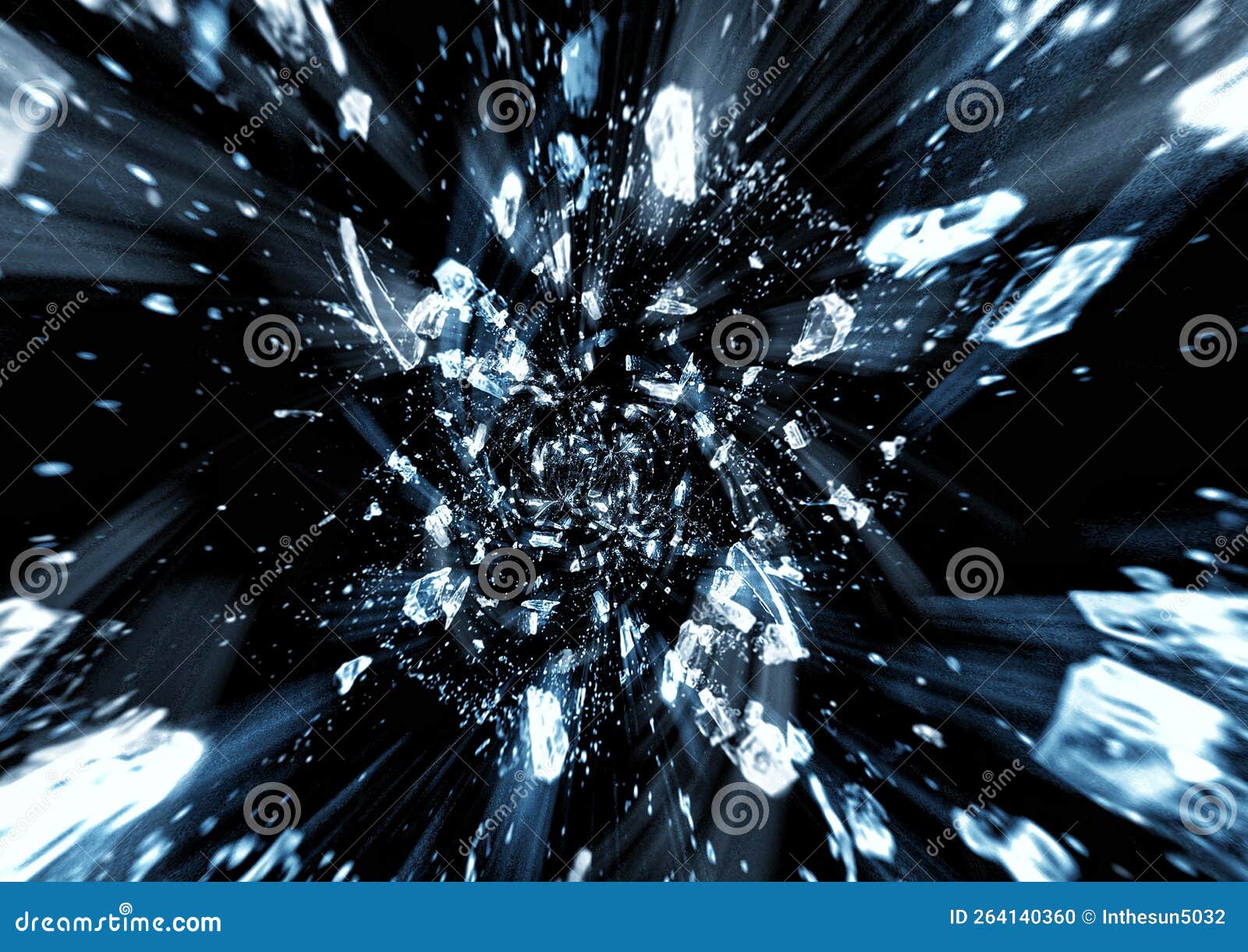 3d Illustration of Star Debris Exploding in Outer Space Stock ...