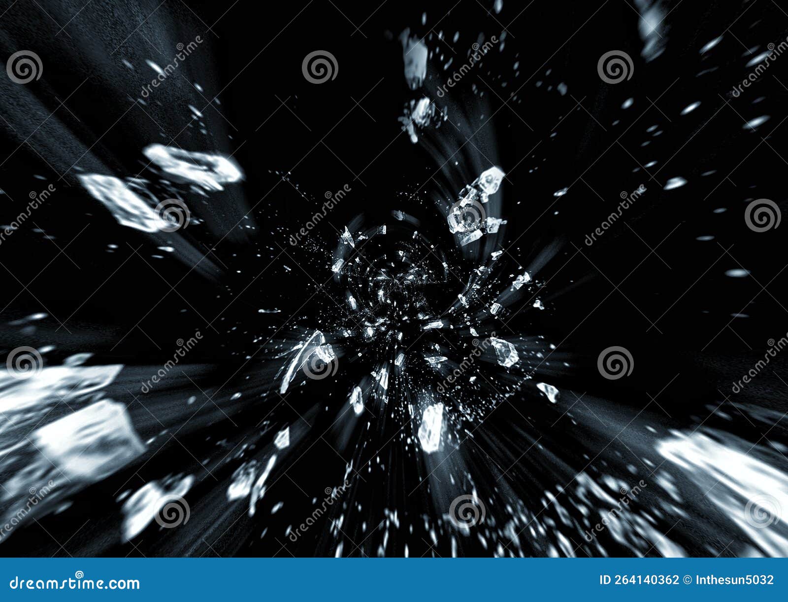 3d Illustration of Star Debris Exploding in Outer Space Stock ...