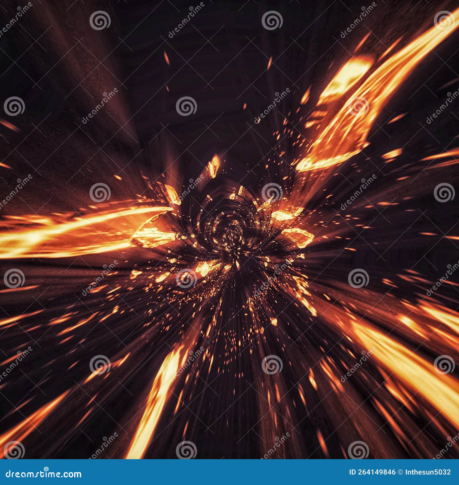3d Illustration of Star Debris Exploding in Outer Space Stock ...