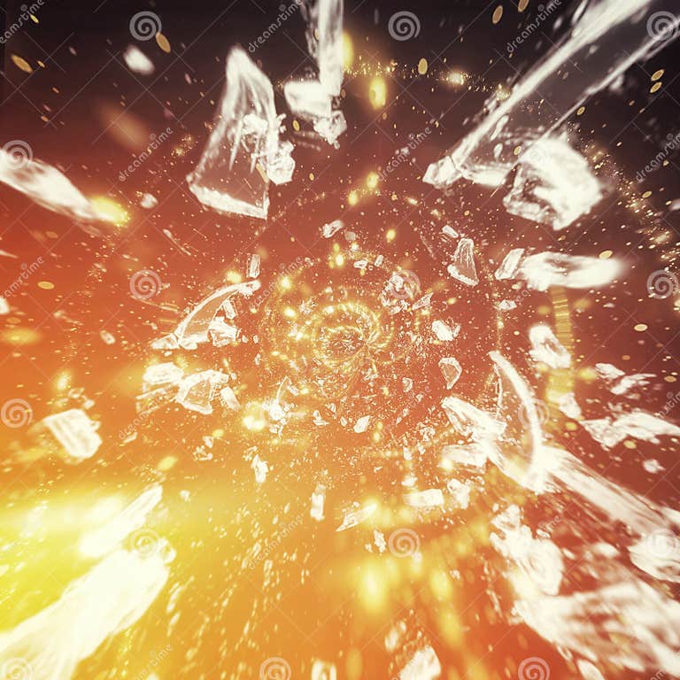 3d Illustration of Stars Exploding and Scattering in Outer Space Stock ...