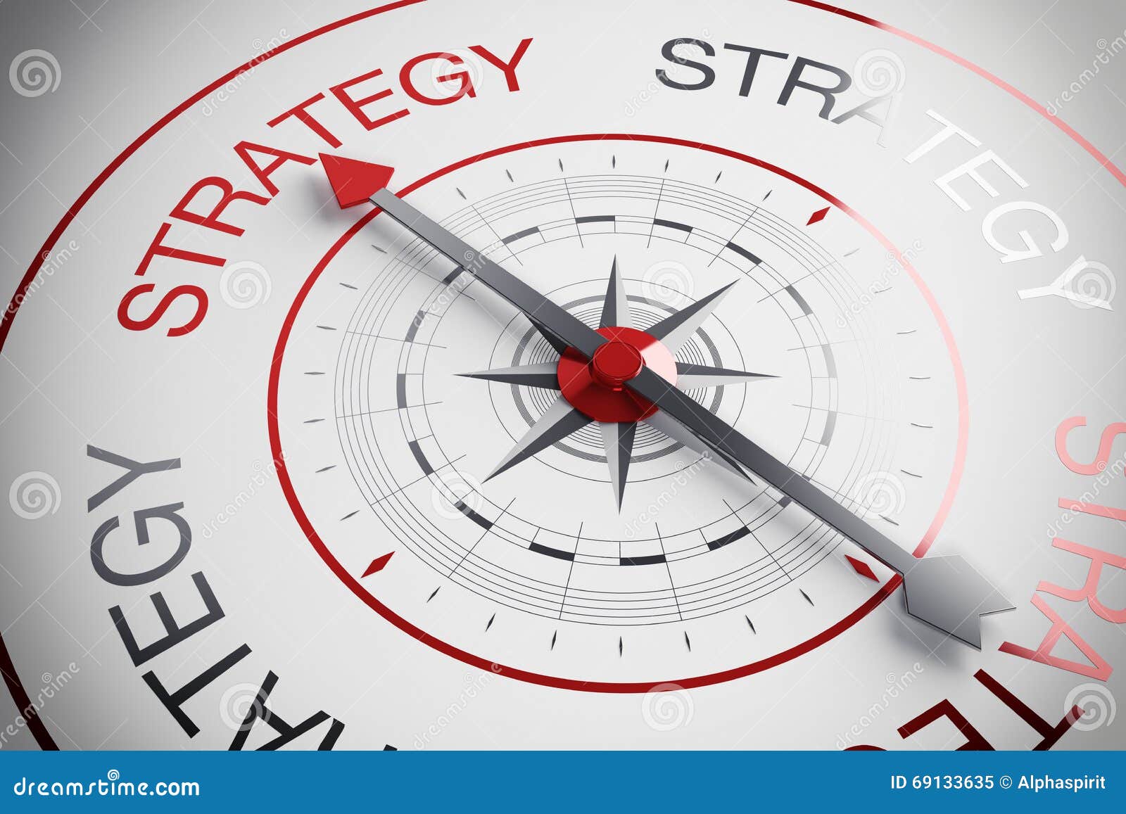 3d Illustration Strategy Compass Stock Image - Image of indication ...