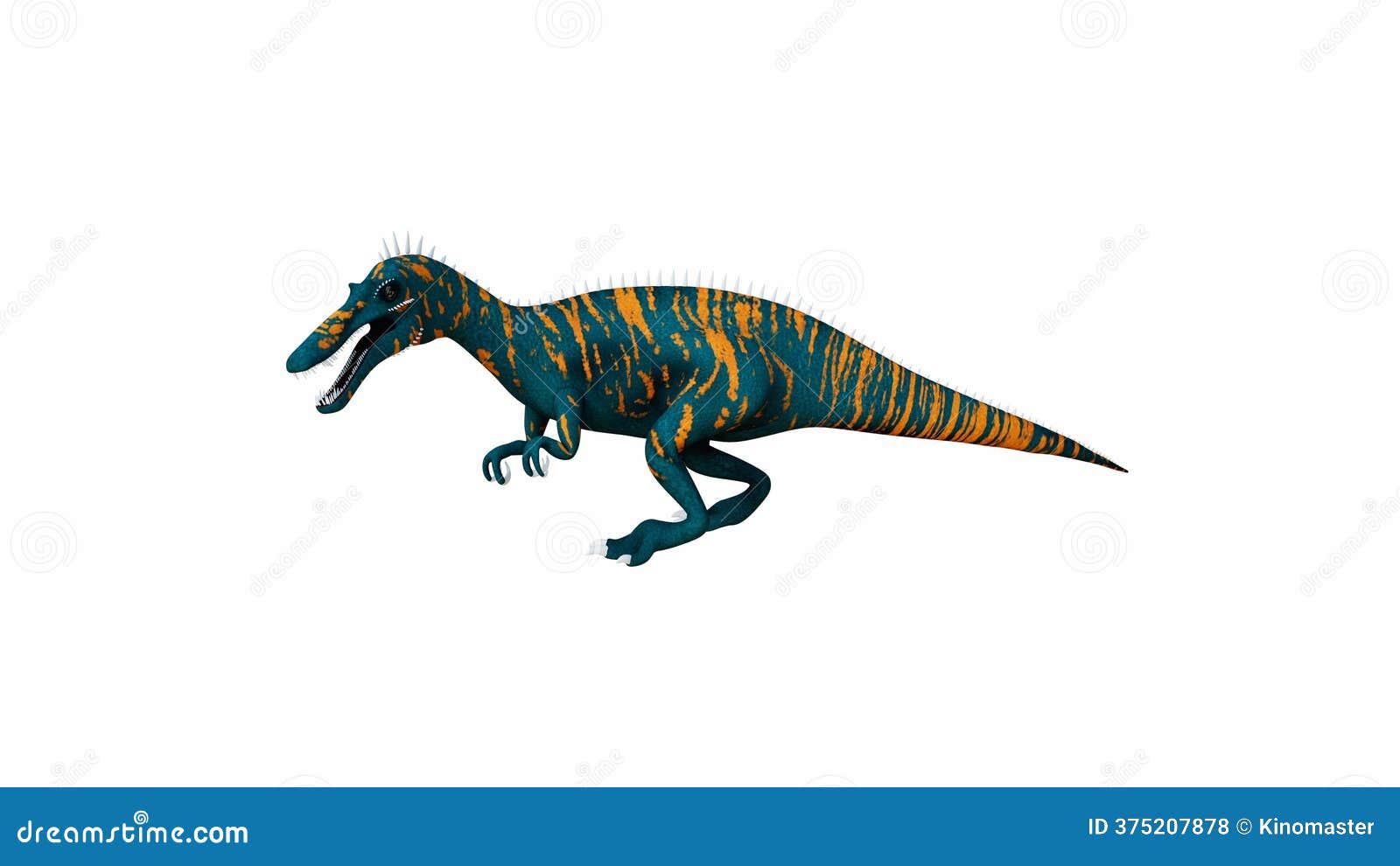 Theropod Dinosaur Seamless Pattern. Vector Illustration | CartoonDealer ...