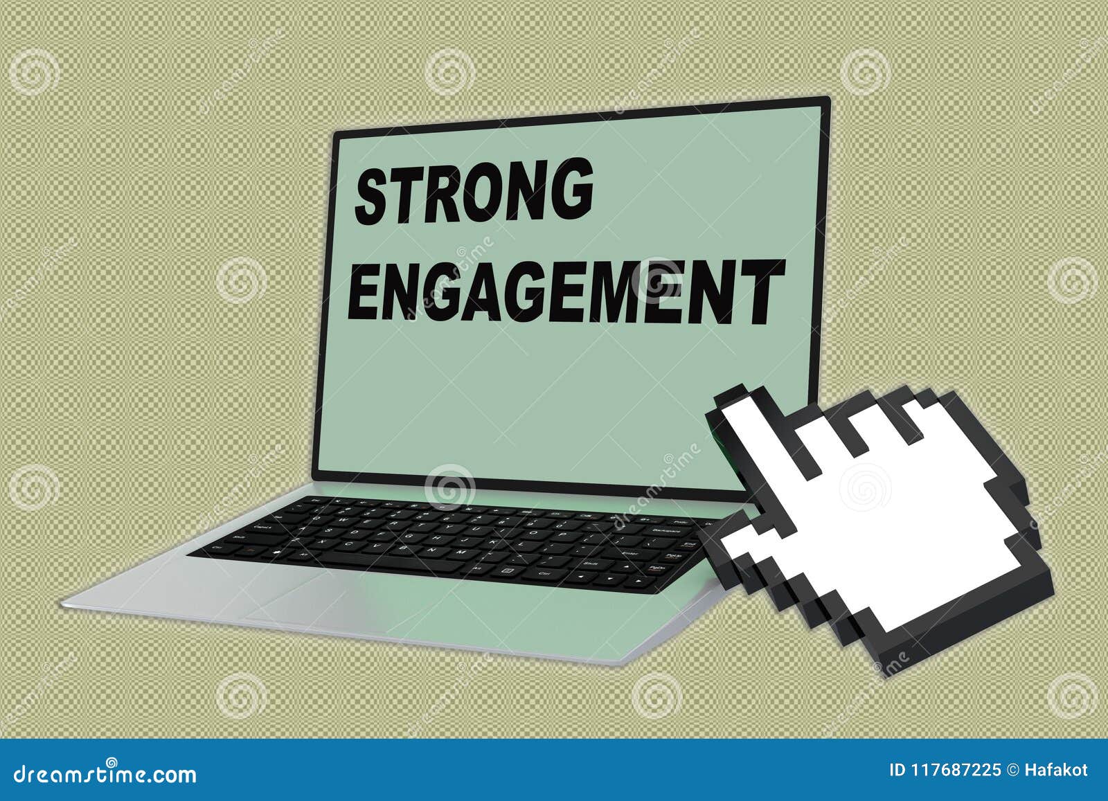 STRONG ENGAGEMENT concept stock illustration. Illustration of connect ...