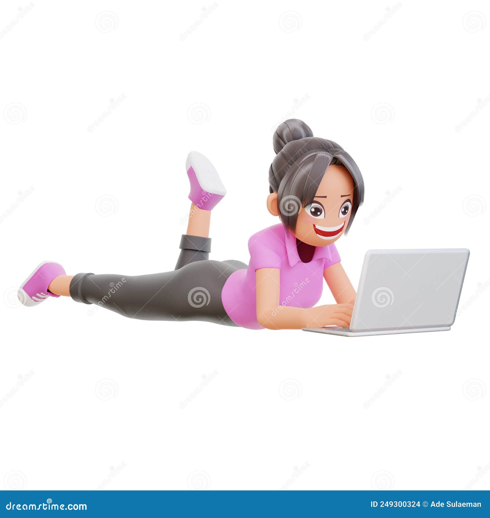 3d Illustration Student with Laptop Studying on Online Course Stock ... 3d Illustration Student with Laptop Studying on Online Course Stock ...