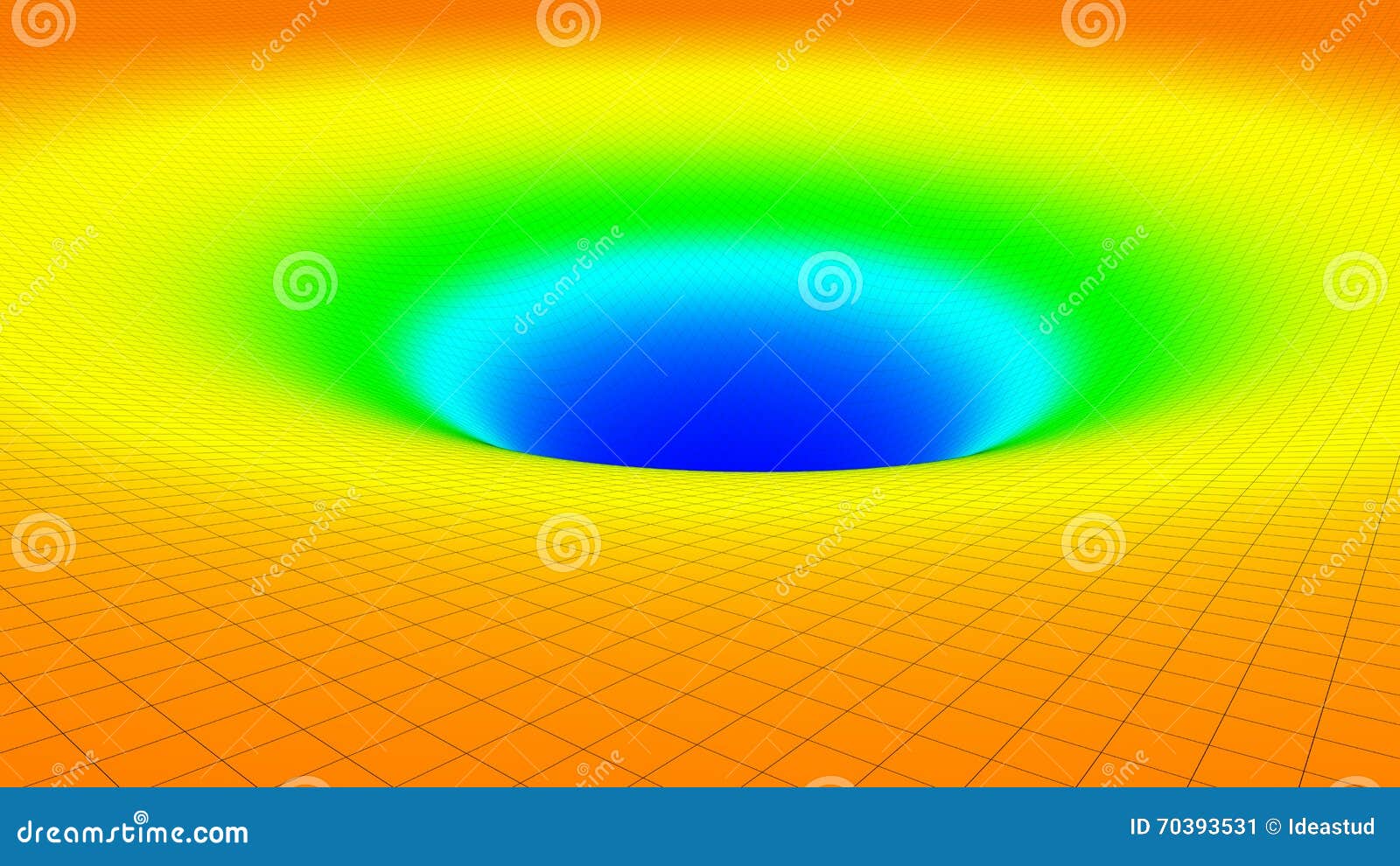 3D Illustration of Surface Dimentional Graph Stock Illustration ...