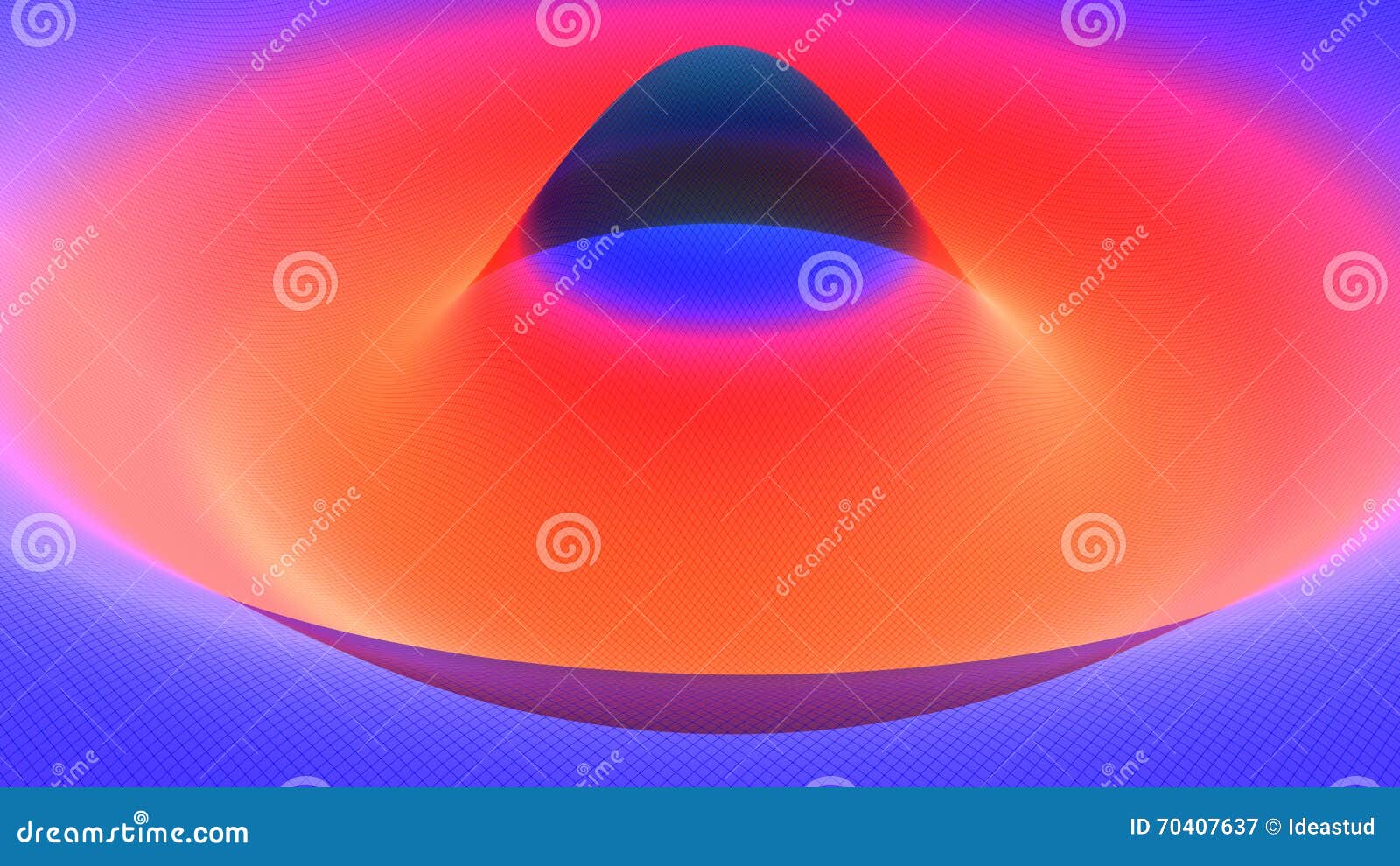 3D Illustration of Surface Dimentional Graph Stock Illustration ...