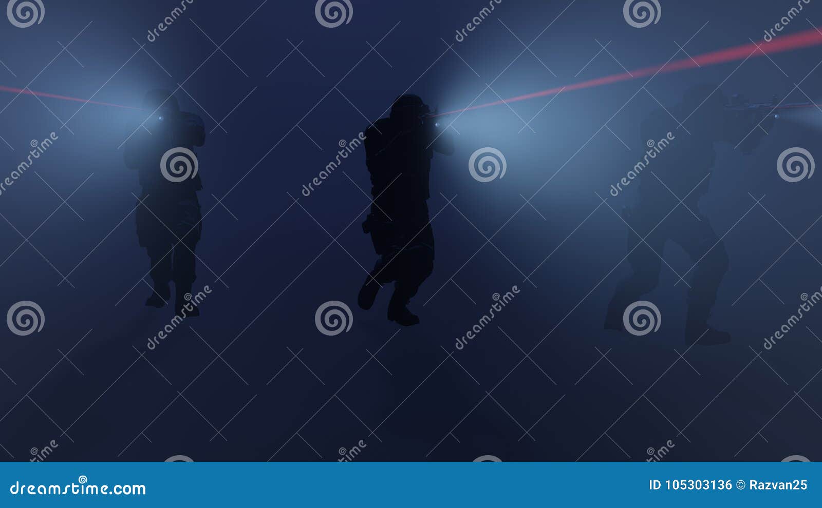 SWAT Team In Stack Formation Vector Silhouette | CartoonDealer.com ...