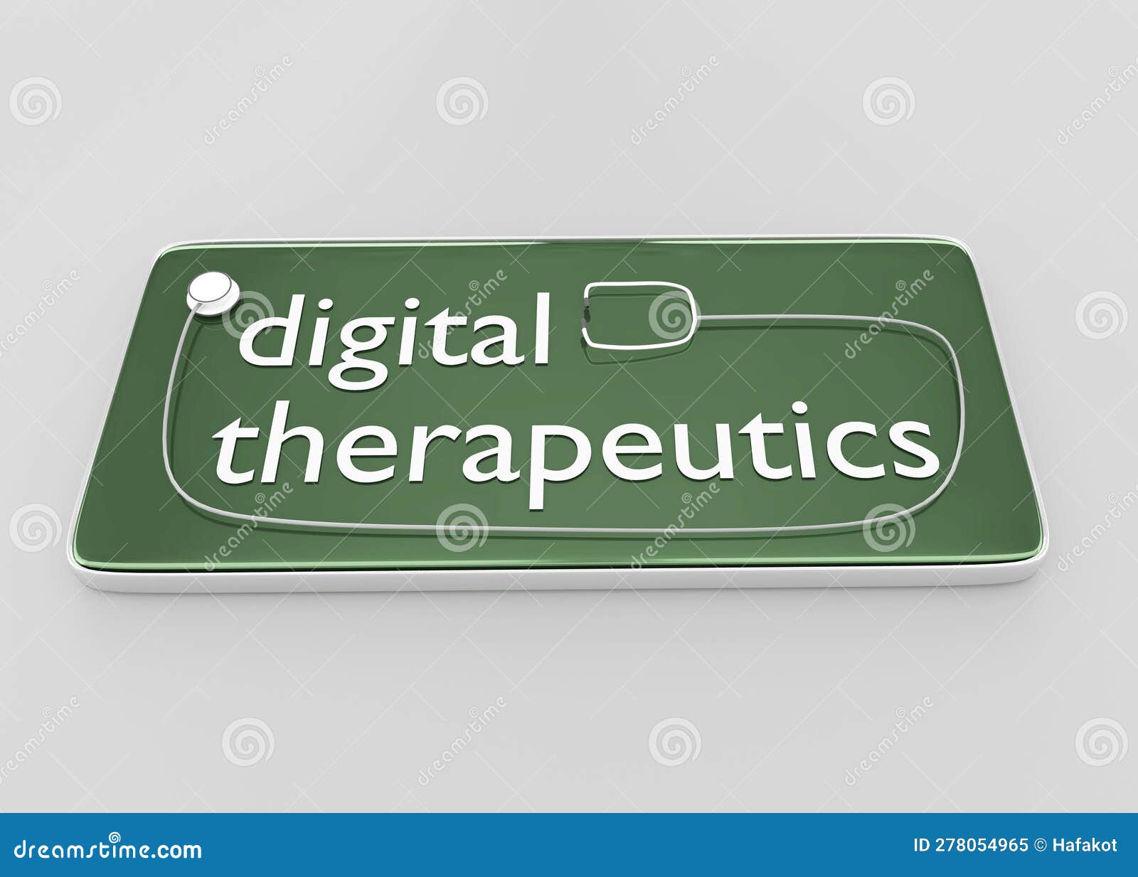 Digital Therapeutics Concept Stock Illustration - Illustration of ...
