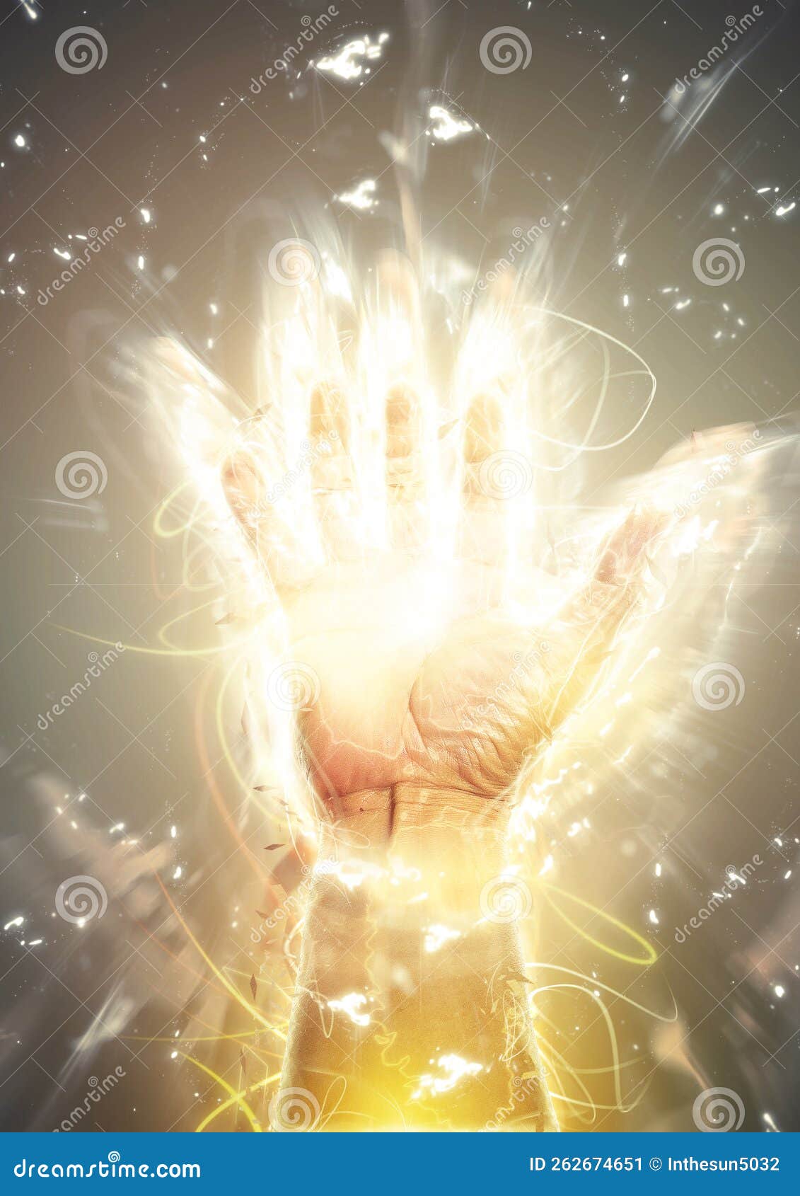 3d Illustration that Synthesizes the Effect of Flames on the Gesture of ...