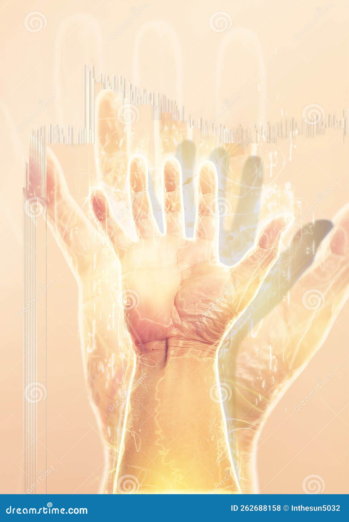 3d Illustration that Synthesizes the Effect of Flames on the Gesture of ...