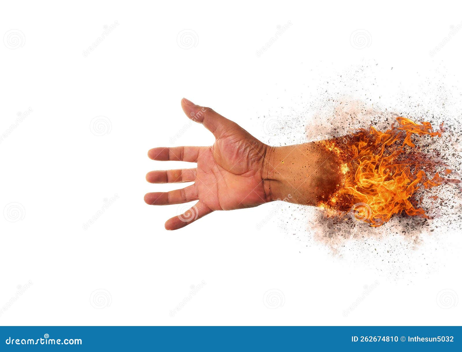 3d Illustration Synthesizing the Effect of an Explosion on the Gesture ...