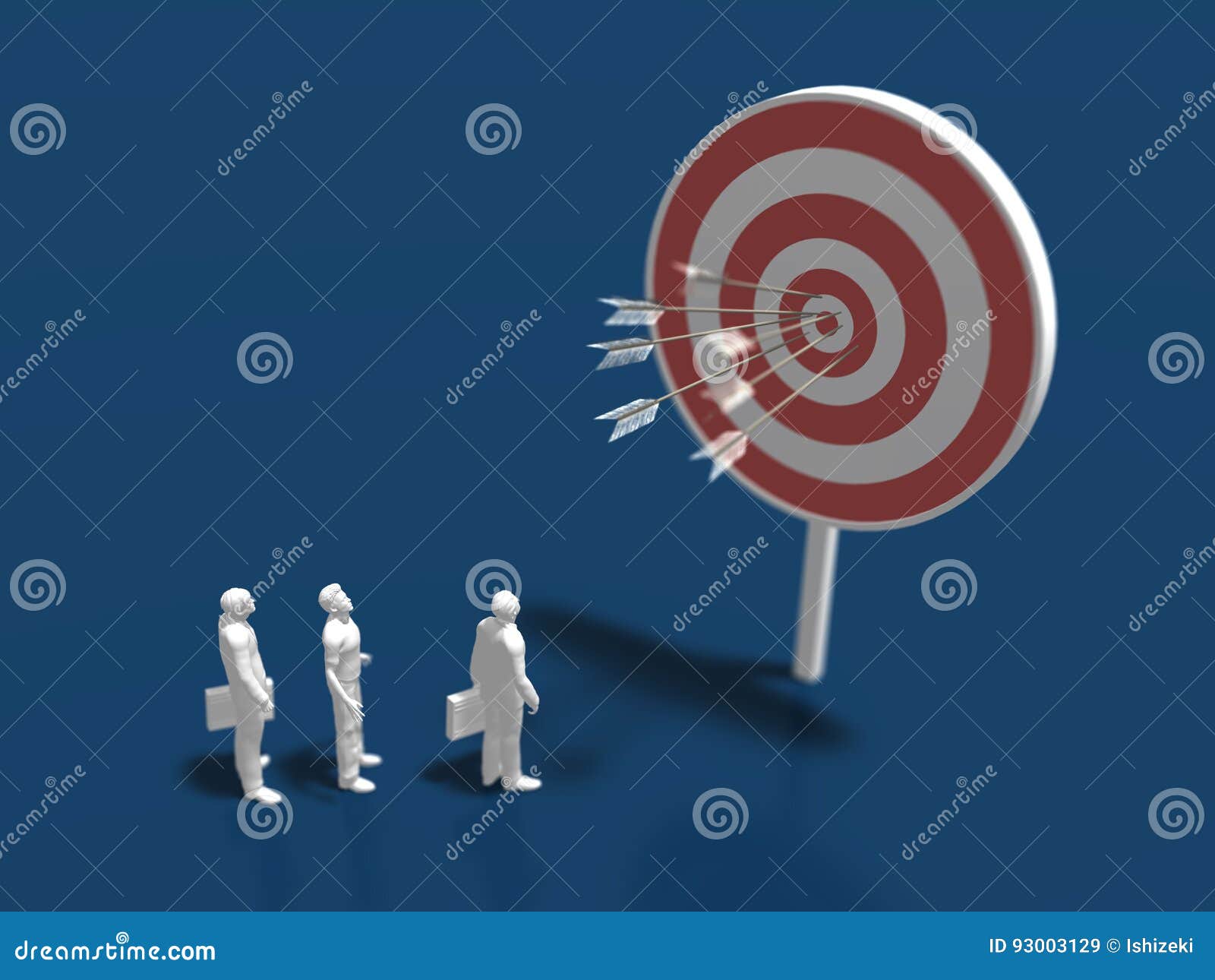3D illustration of target. stock illustration. Illustration of ...