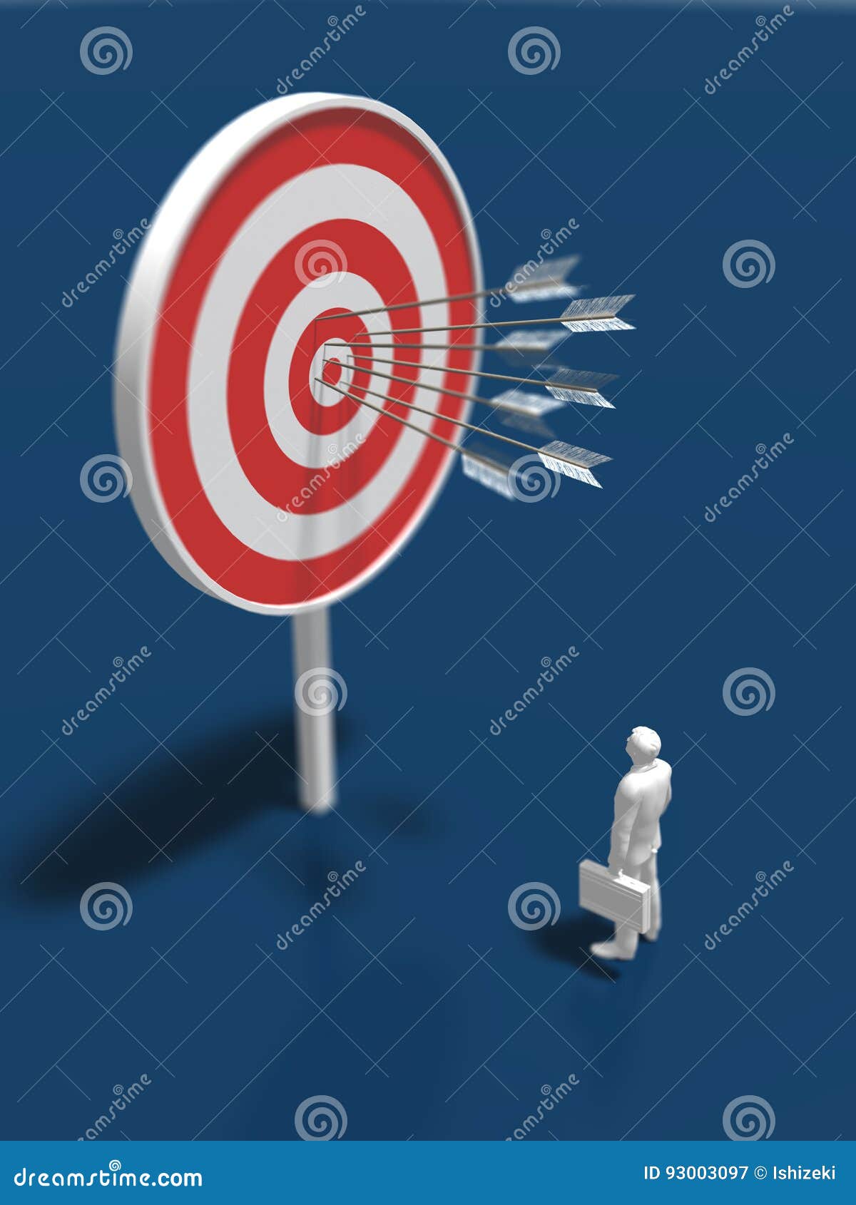 3D illustration of target. stock illustration. Illustration of male ...